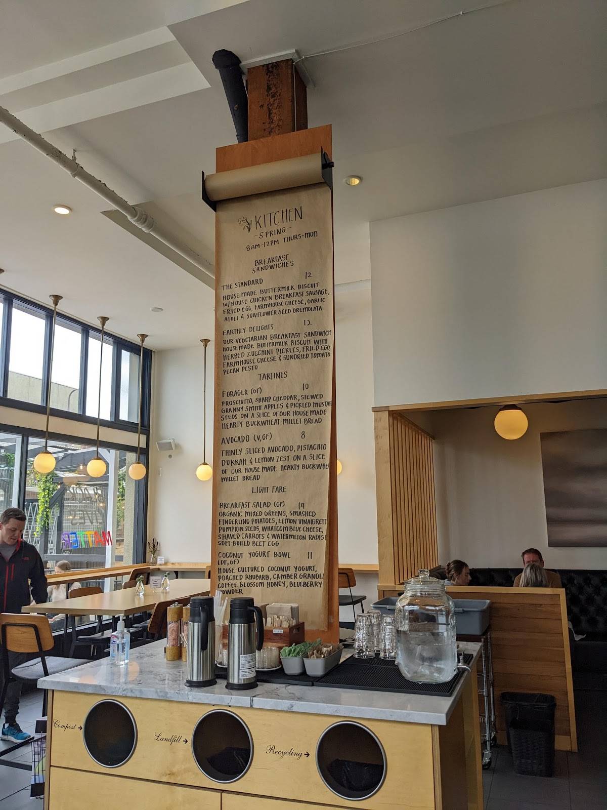 Menu at Camber Coffee cafe, Bellingham