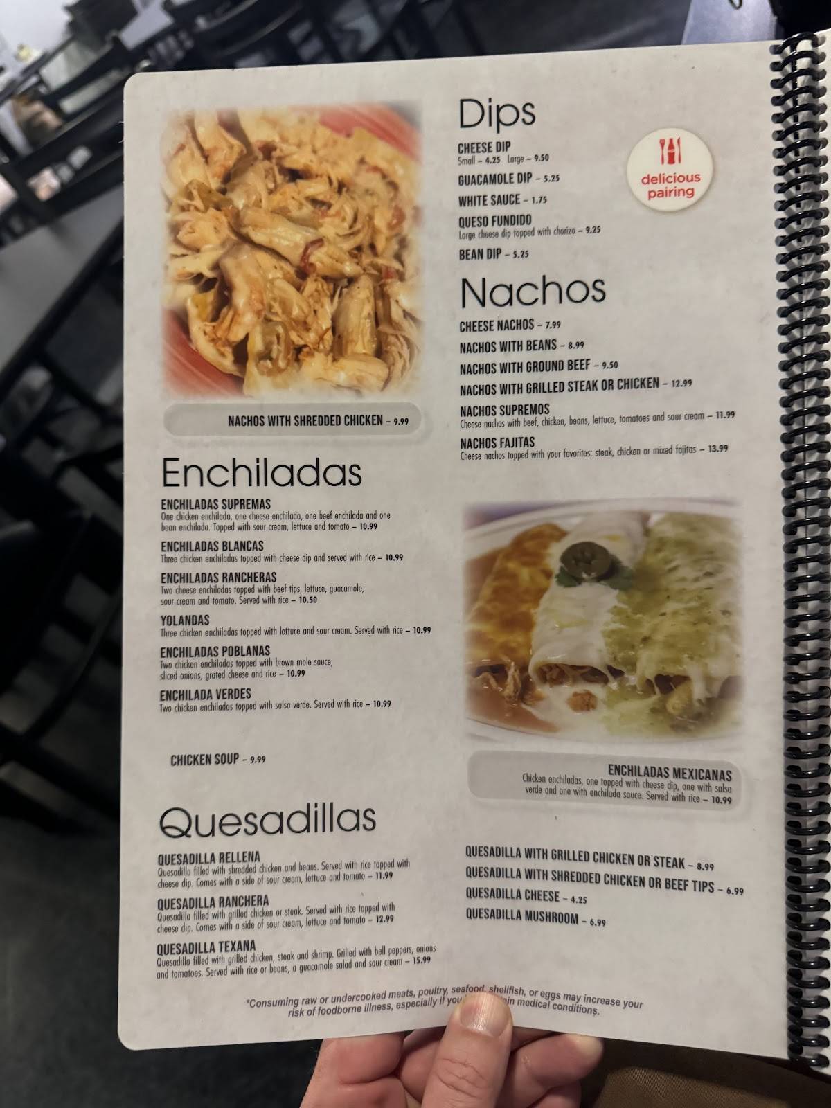 Menu at Camino Viejo #2 Mexican Grill steakhouse, Floyd