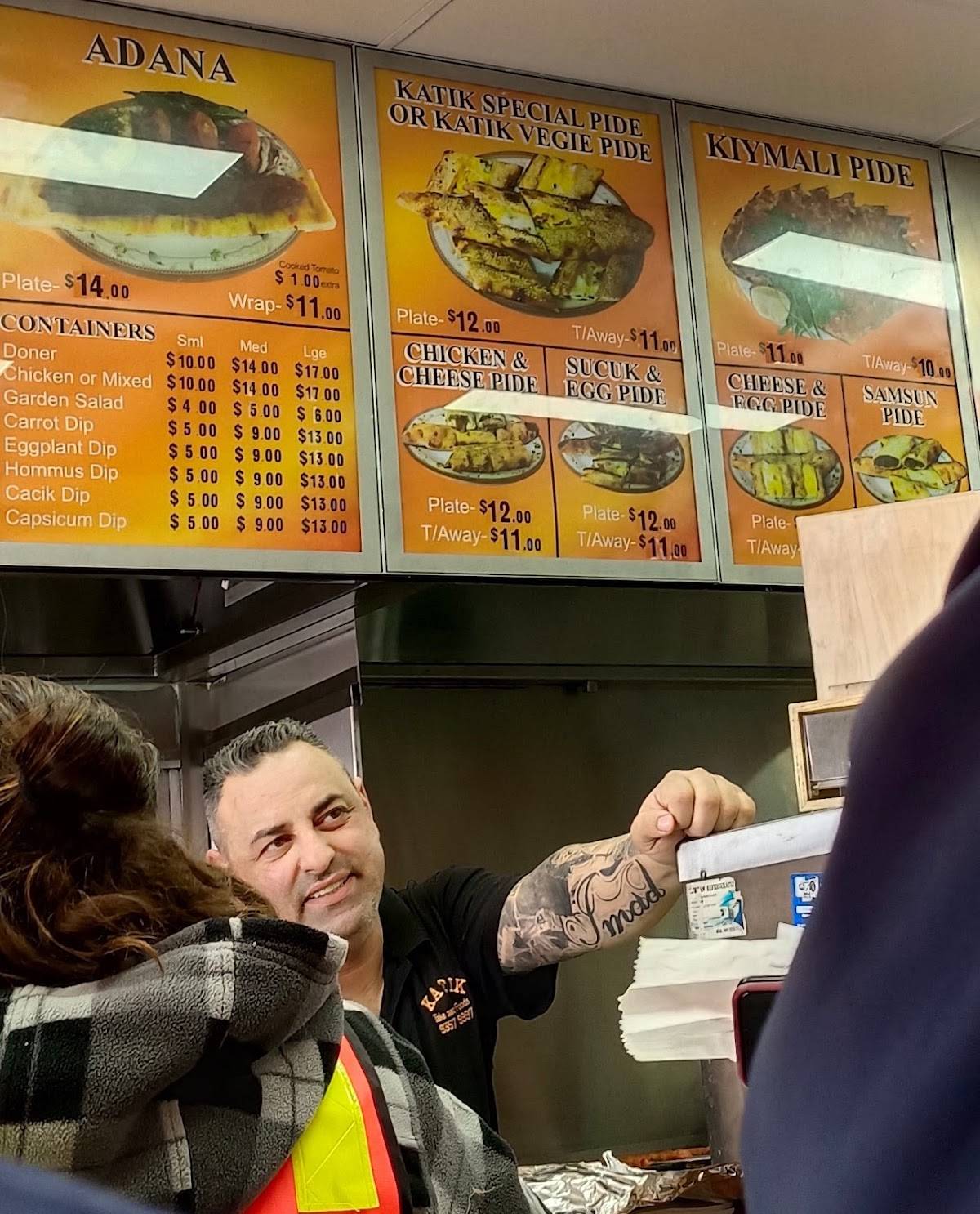 Menu at Katik Turkish Take Away fast food, Campbellfield