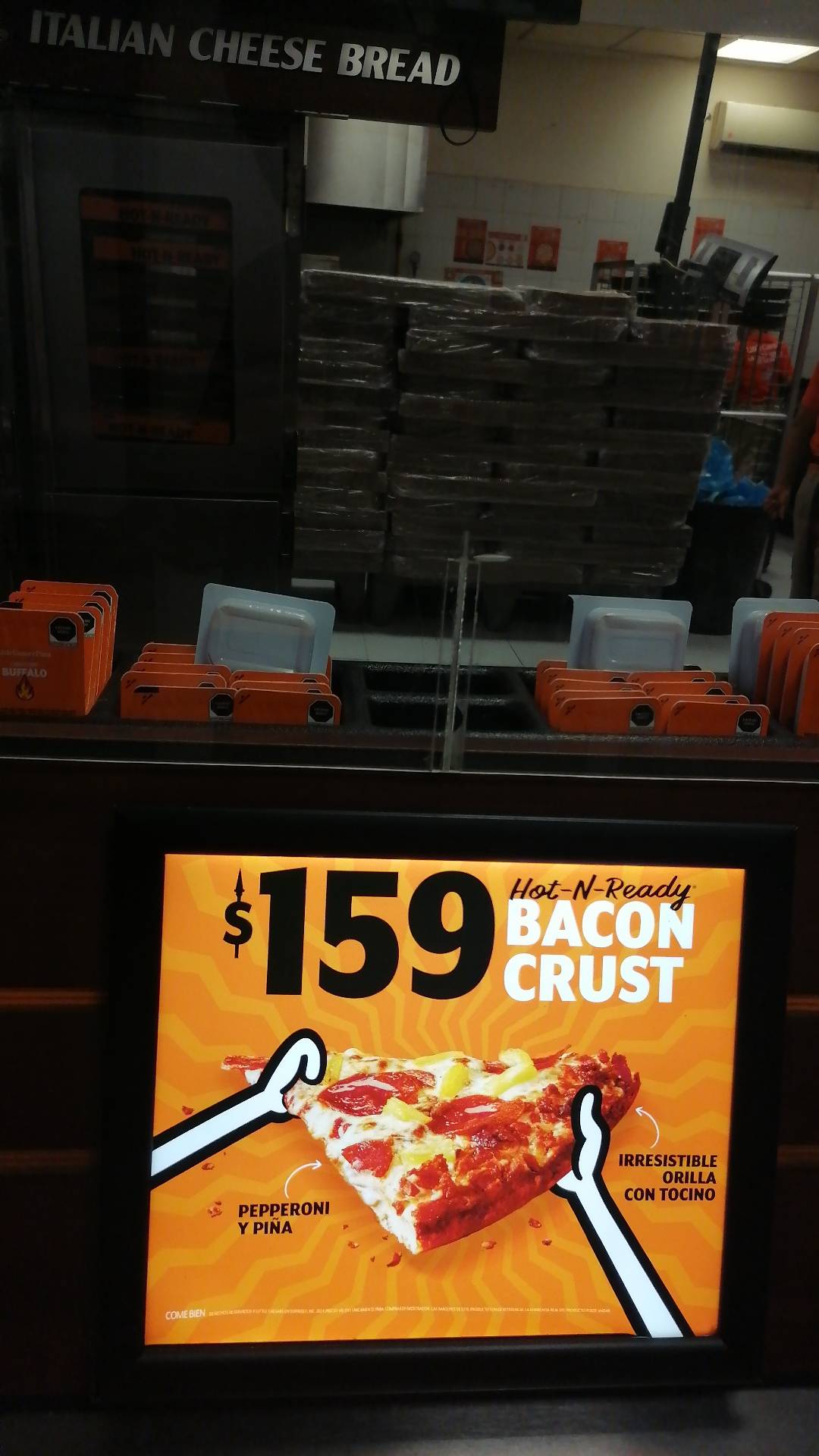 Carta de pizzería Little Caesars, Cancún, Av. KABAH LOTE 69 NO.MZA 40