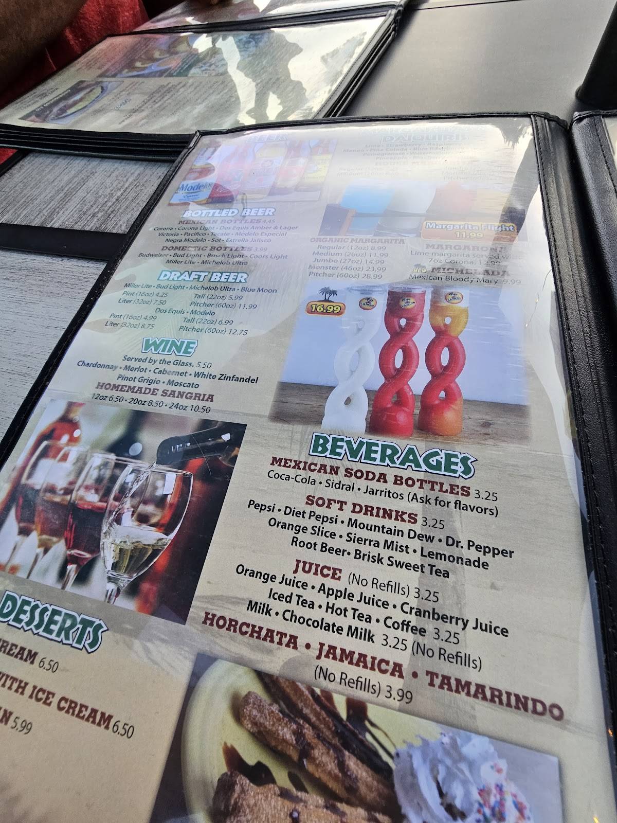 Menu at Cancun Mexican Restaurant Ottawa, Ottawa