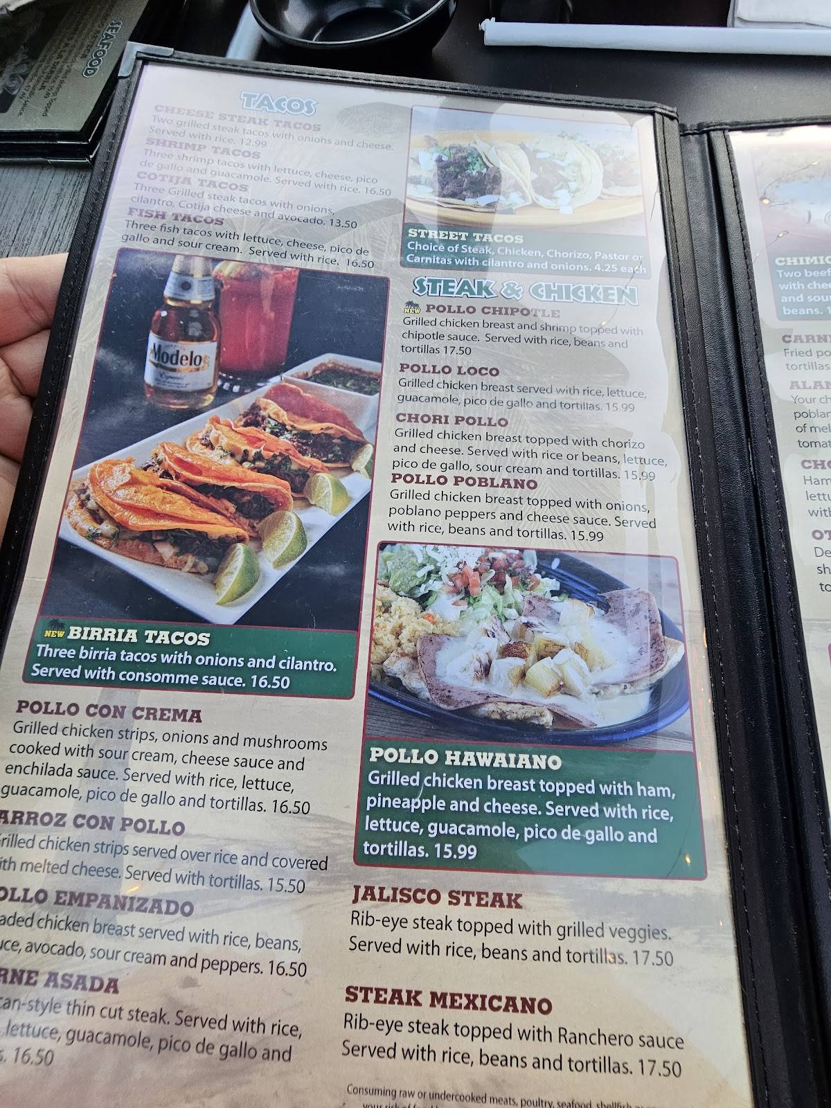 Menu at Cancun Mexican Restaurant Ottawa, Ottawa