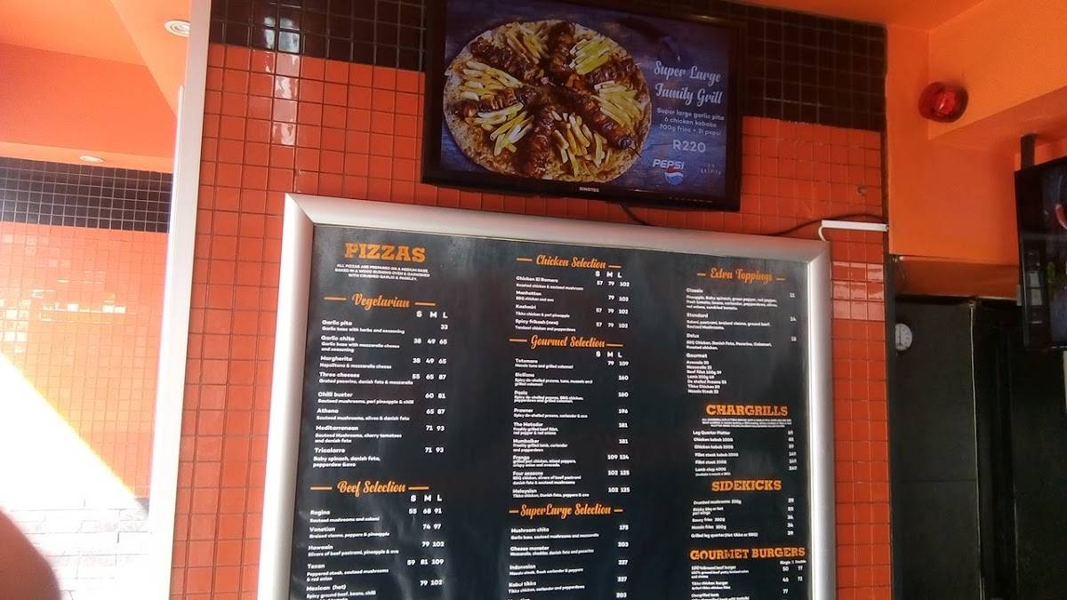 Menu at Bin Rashied Lansdowne restaurant, Cape Town, Shop 1 corner of ...