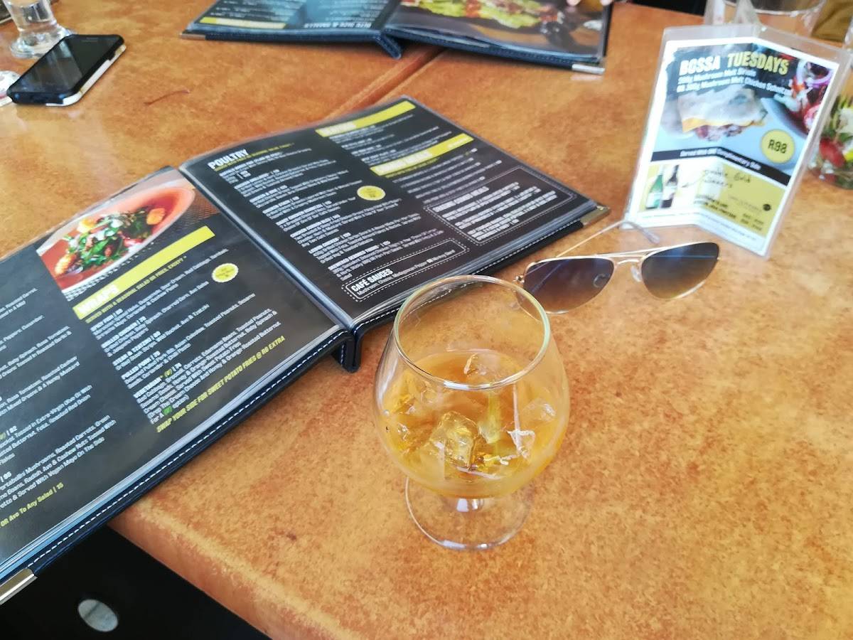 Menu at Bossa Tyger Falls restaurant, Cape Town, Shop 2
