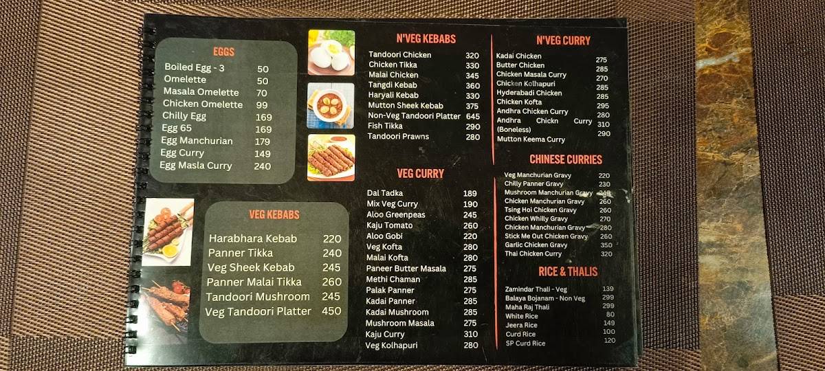 Menu at Capital kitchen, Vijayawada
