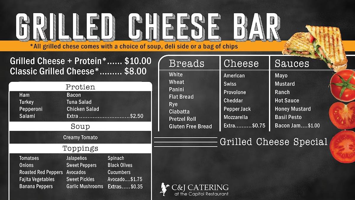 Menu at Capitol Restaurant by C&J, Harrisburg