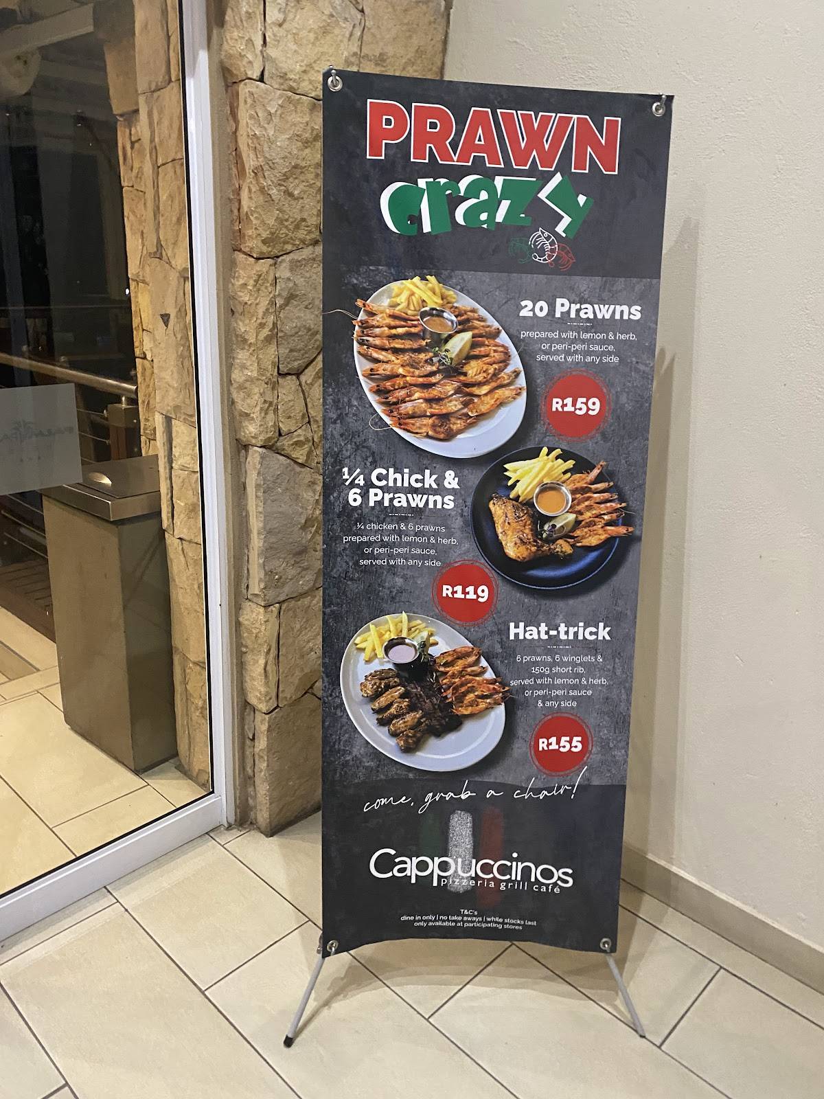 Menu at Cappuccinos Lephalale restaurant, Lephalale