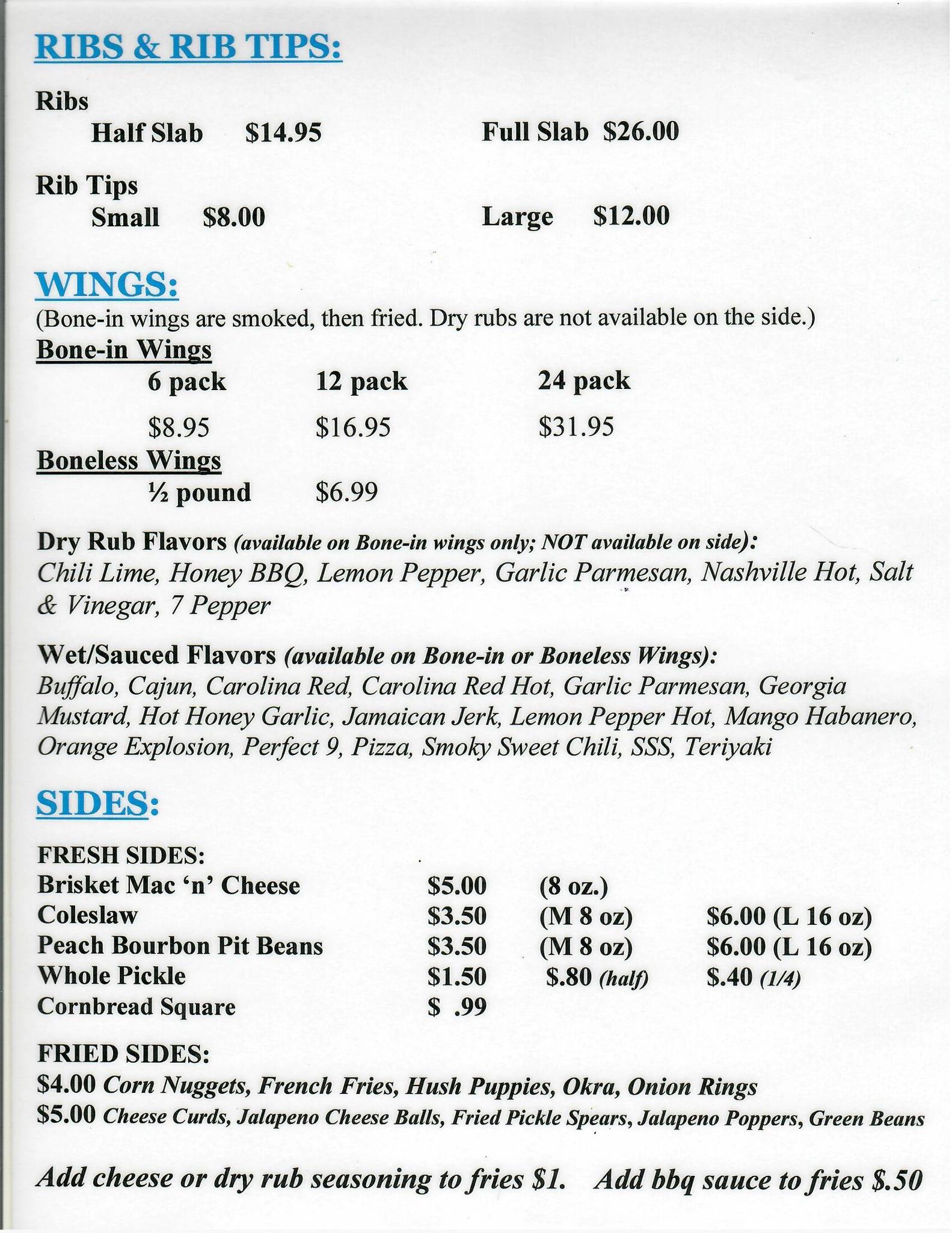 Menu at Carrol Lou's Smokehouse restaurant, Decatur