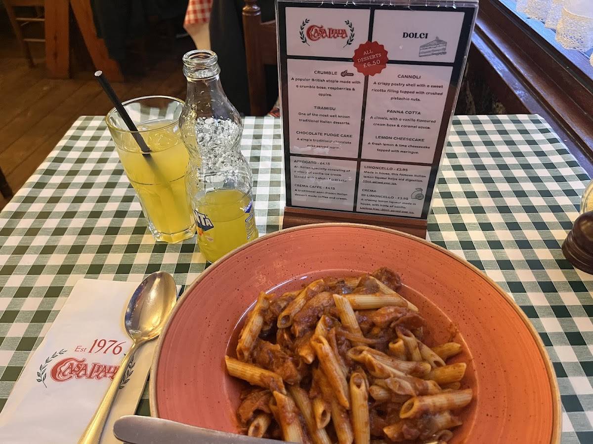 Menu at Casa Italia pizzeria, Liverpool