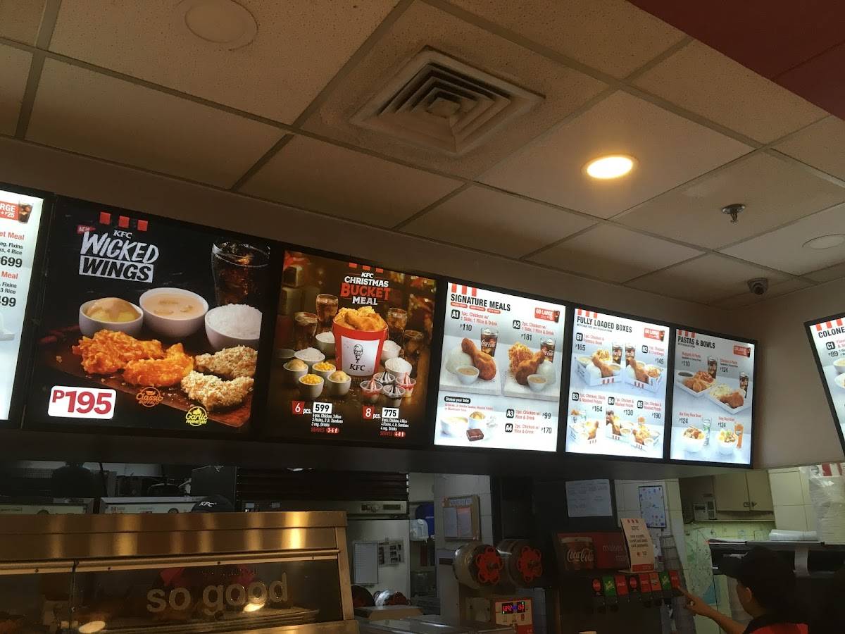 Menu at KFC restaurant, Mandaue City, Unit 20 21, 168 Park Mall Dr