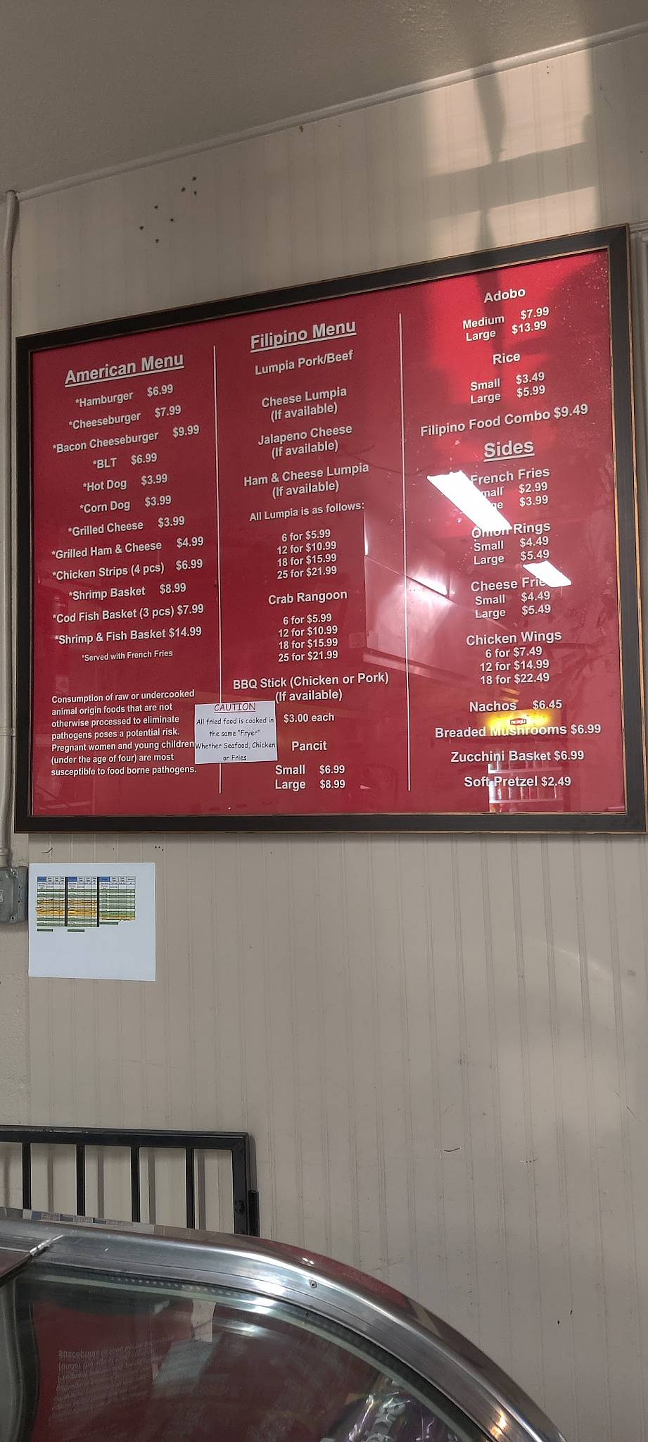 Menu at Cece's Cafe, Fallon