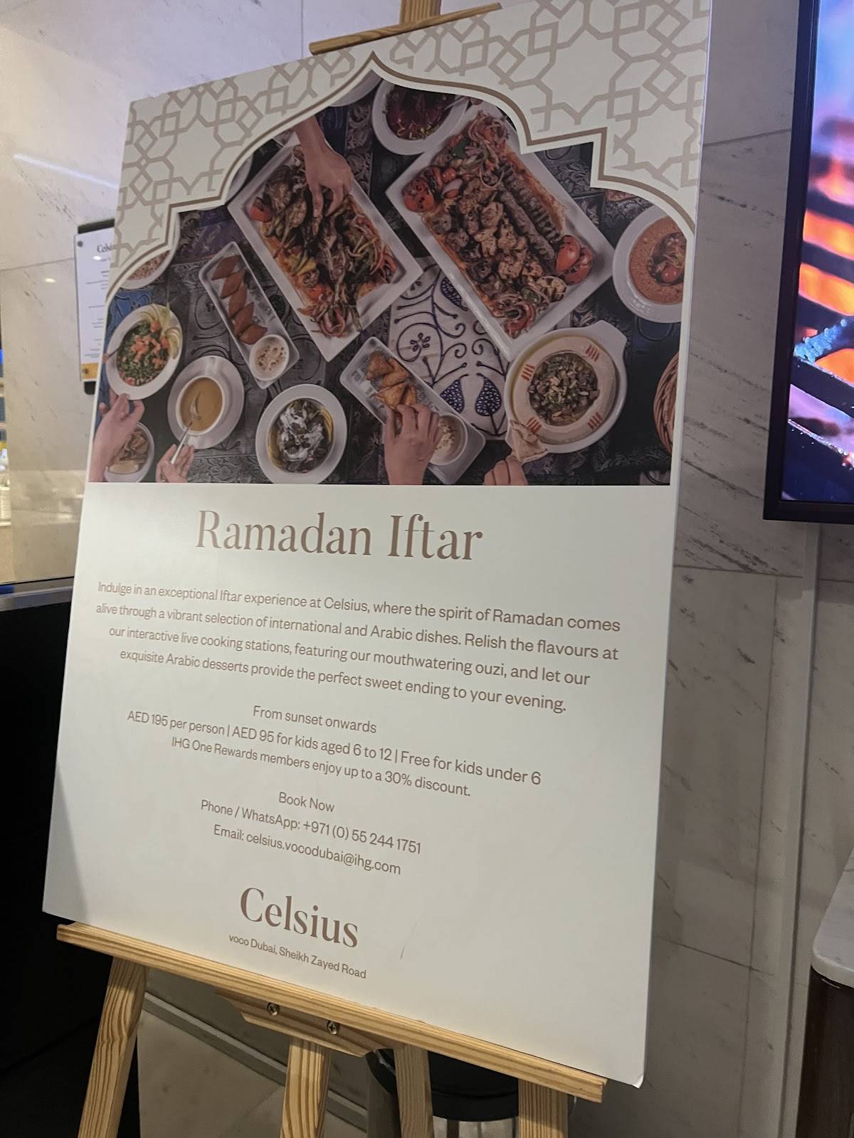 Menu at Celsius Restaurant, Dubai