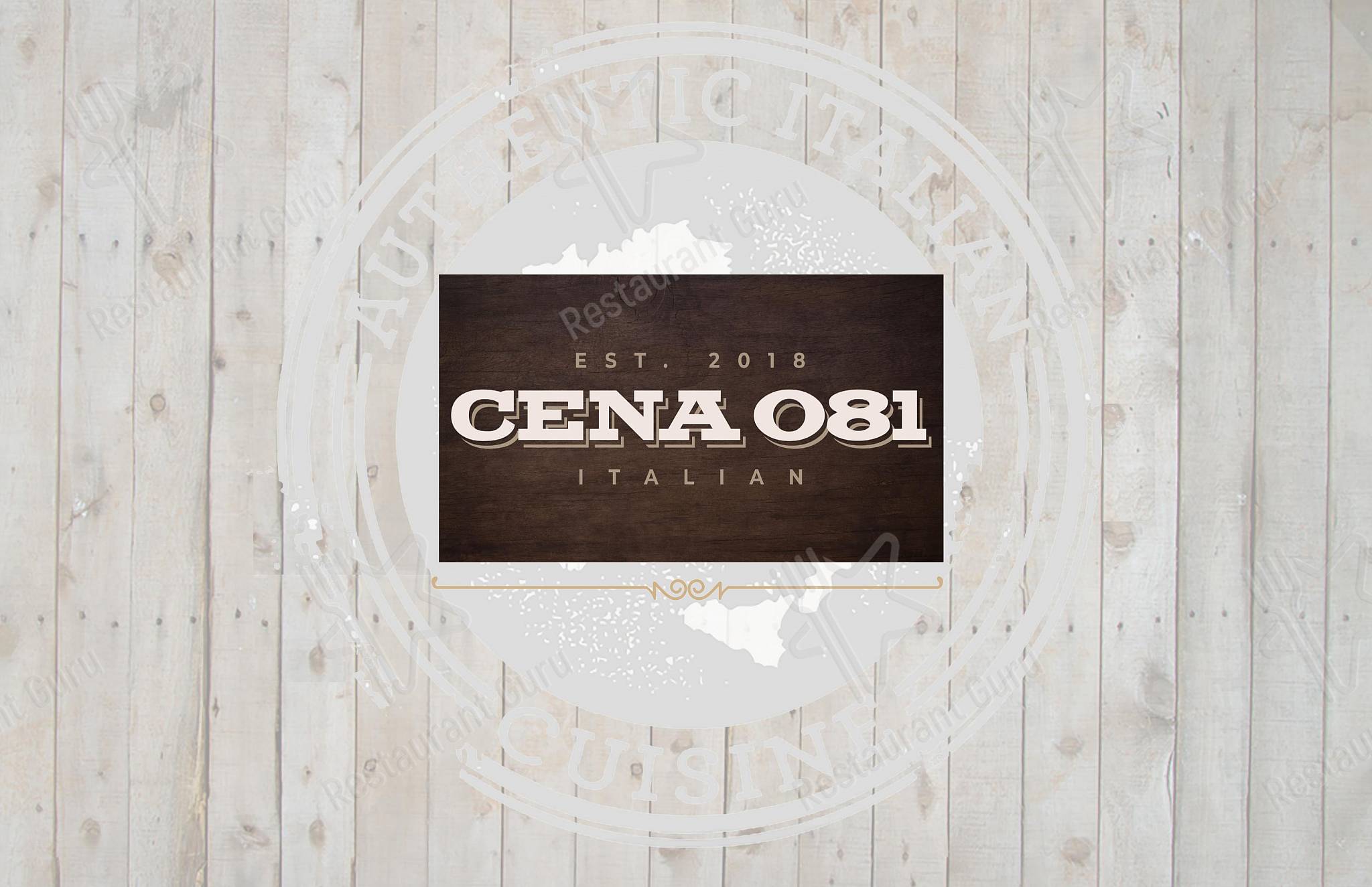 Menu at Cena 081 restaurant, Westbury