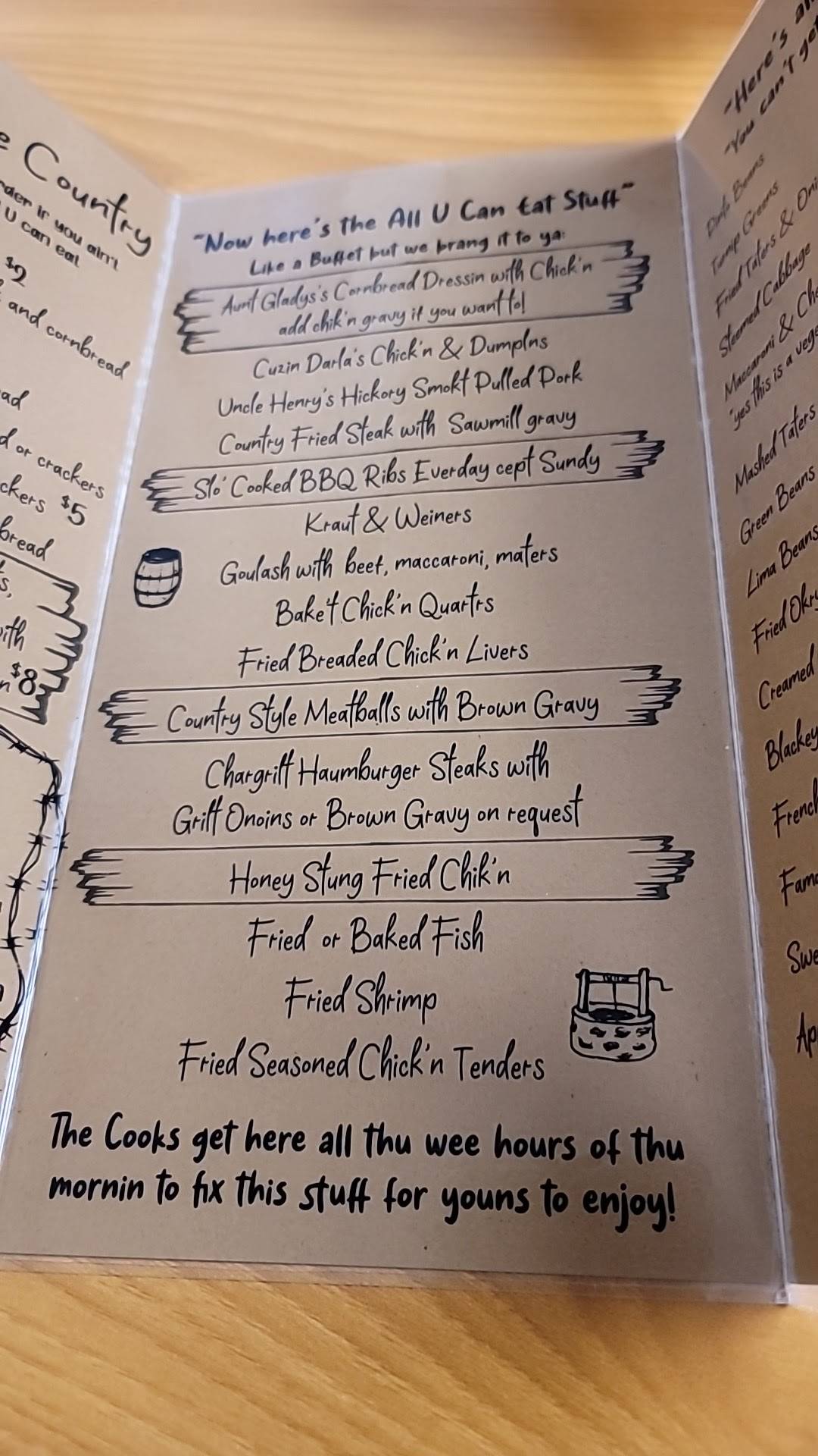 Menu at Home Folks Family Restaurant, Soddy-Daisy