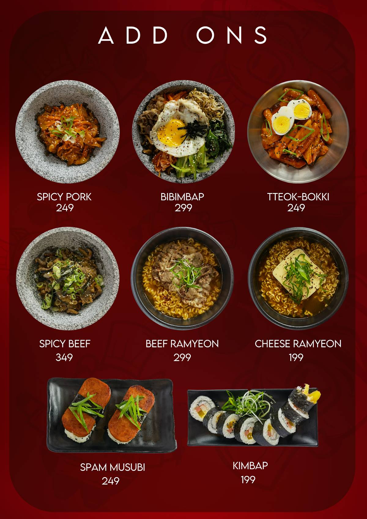 Menu at Chef Baboy - Clark Unlimited Premium Korean BBQ, Mabalacat