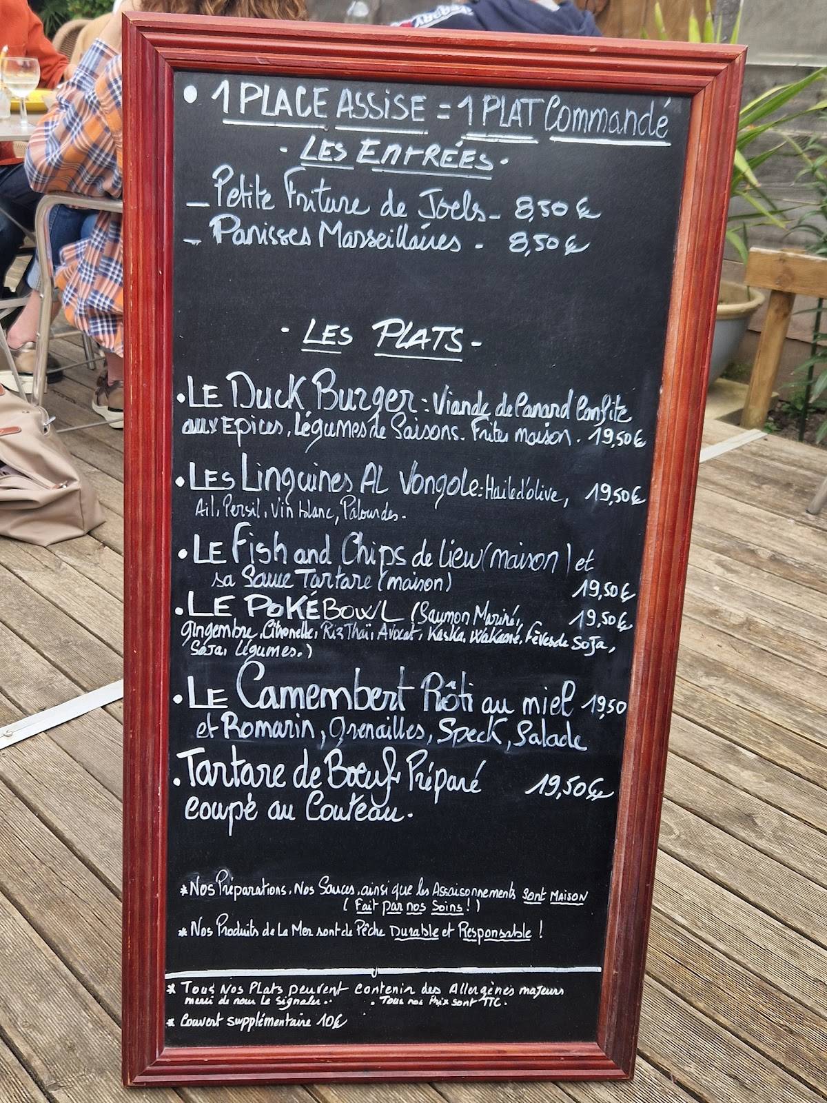 Menu au Chez Elles restaurant, L'Isle-sur-la-Sorgue