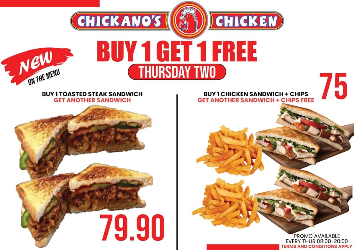 Menu at Chickanos Chicken Lydenburg restaurant, Lydenburg, Shop #3 ...