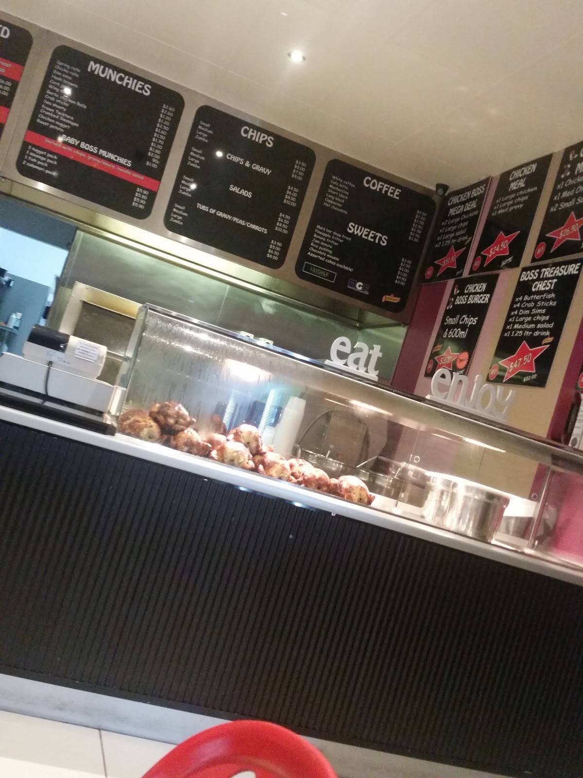 Menu at Chicken Boss restaurant, Mount Gambier