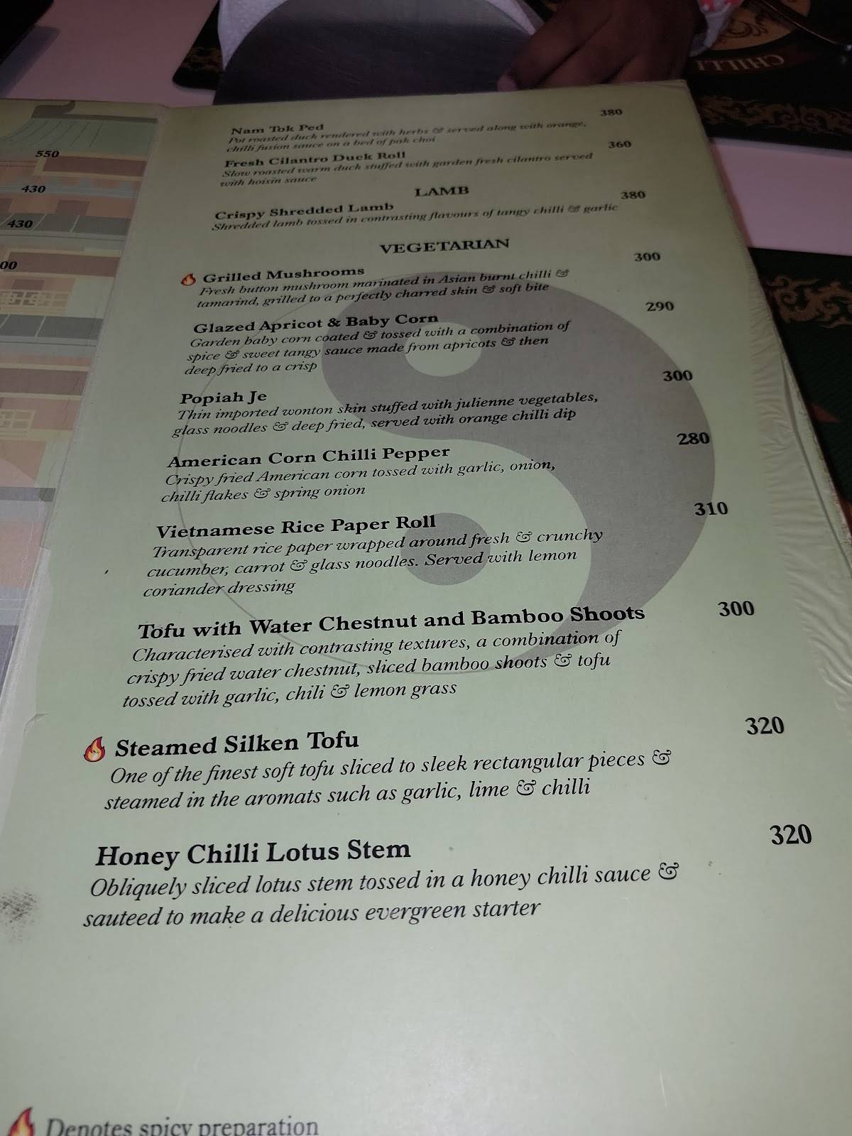 Menu at Chilli & Chives, Bengaluru