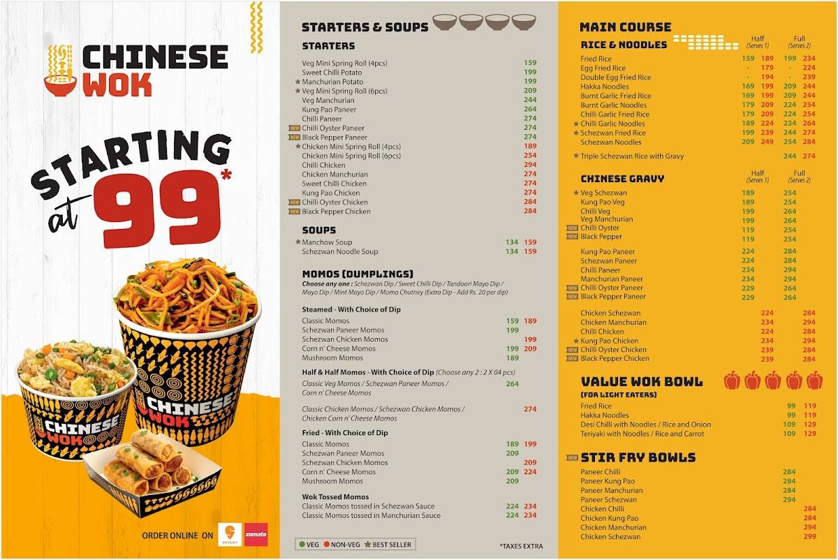 Menu at Chinese Wok, Thane