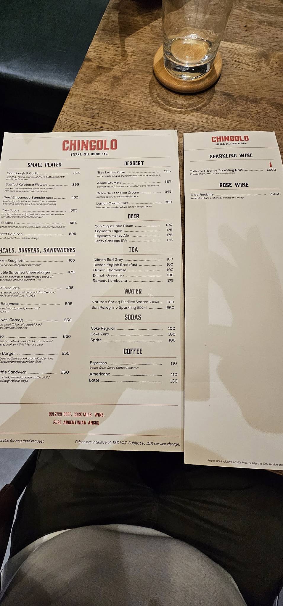 Menu at Chingolo Deli Makati restaurant, Makati
