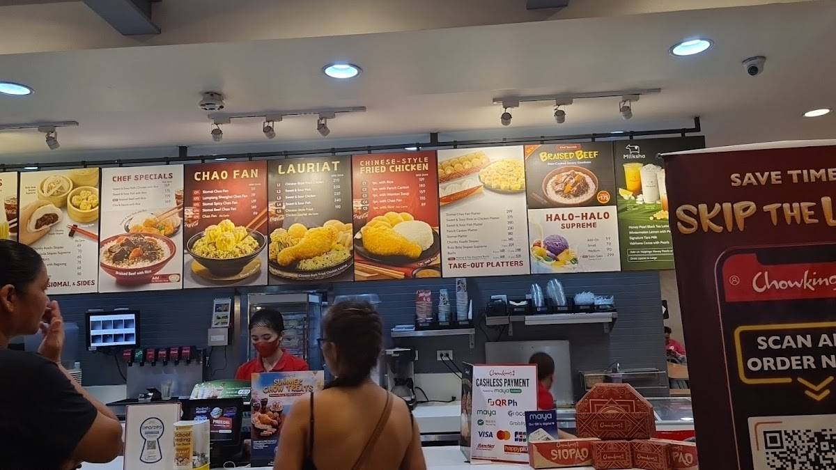 Menu at Chowking restaurant, Cauayan City, Level 1