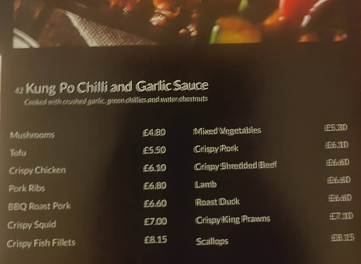 Menu at Chung's Chinese fast food, Hounslow, 13 New Heston Rd