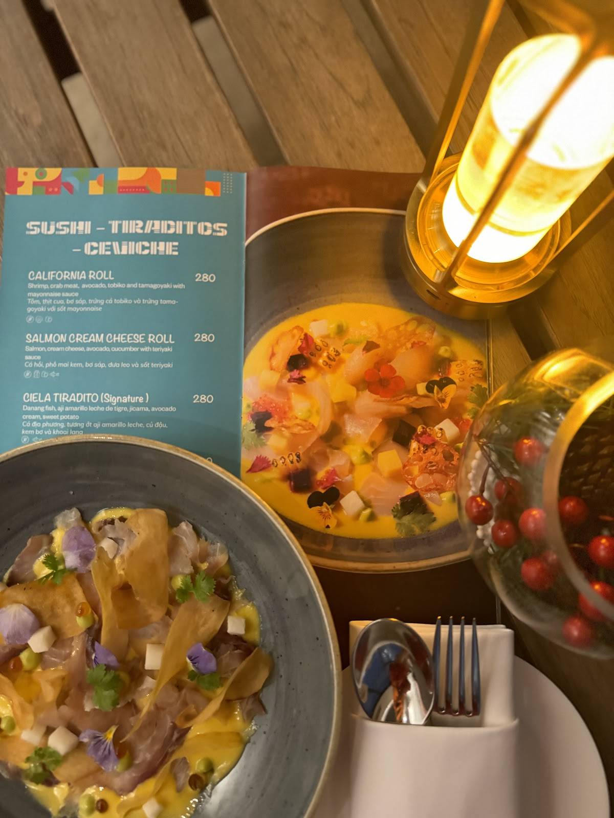 Menu at Ciela Sky Bar & Dining, Da Nang