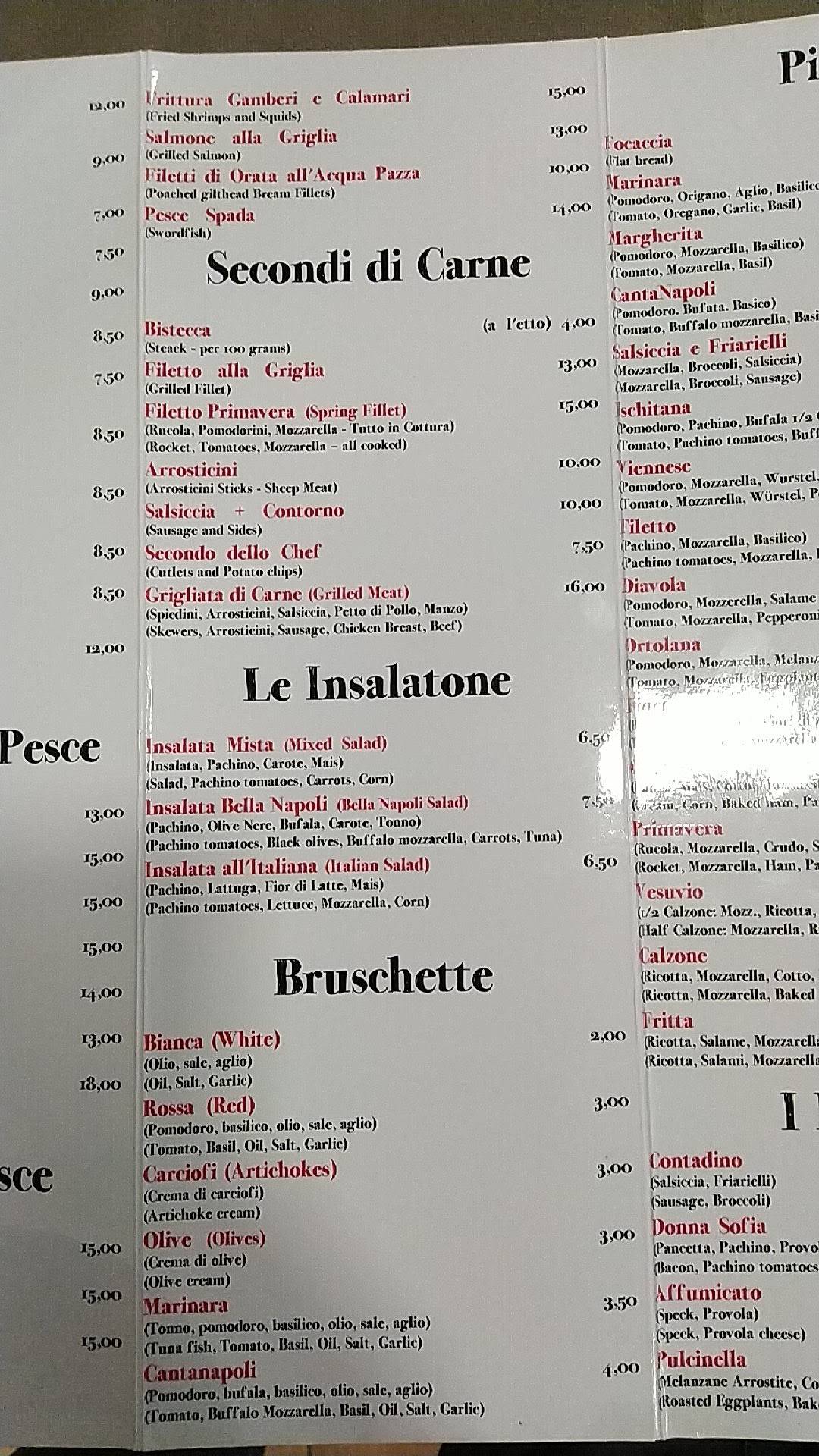 Menu da Cirò Roma ristorante, Roma, P.za Bologna