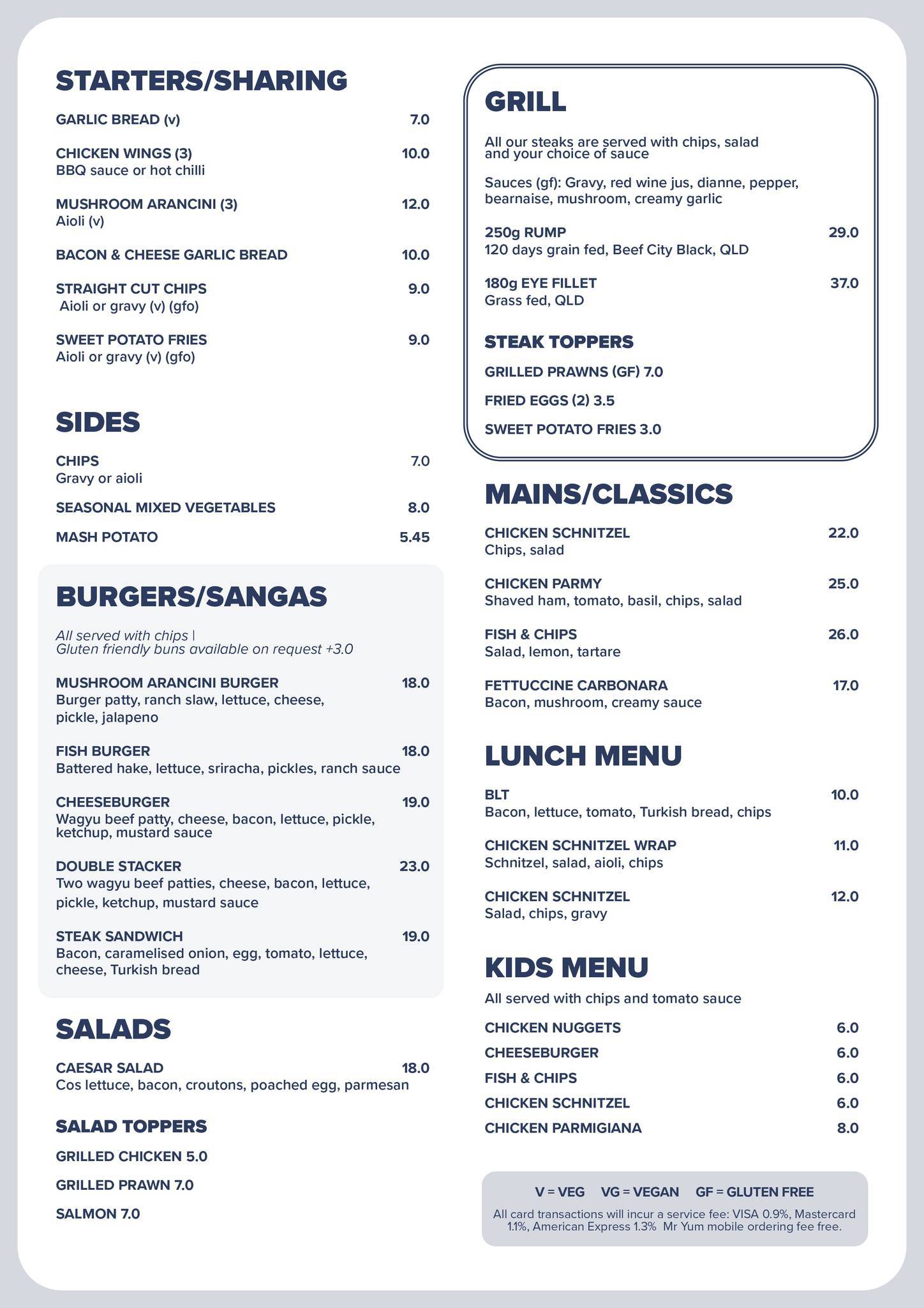 Menu at Cleveland Tavern restaurant, Cleveland, 22/28 Shore St W