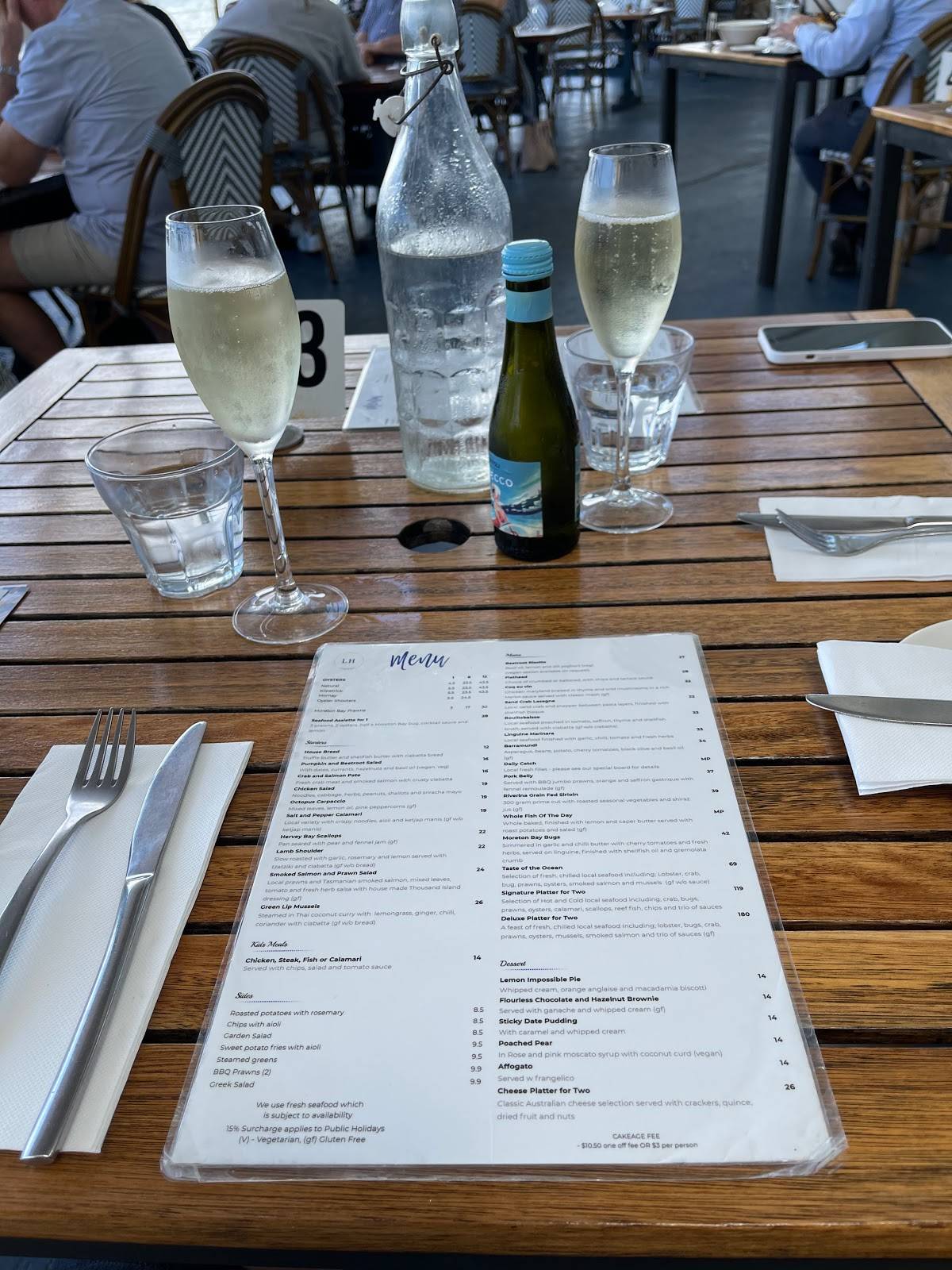 Menu at The Lighthouse Restaurant, Cleveland