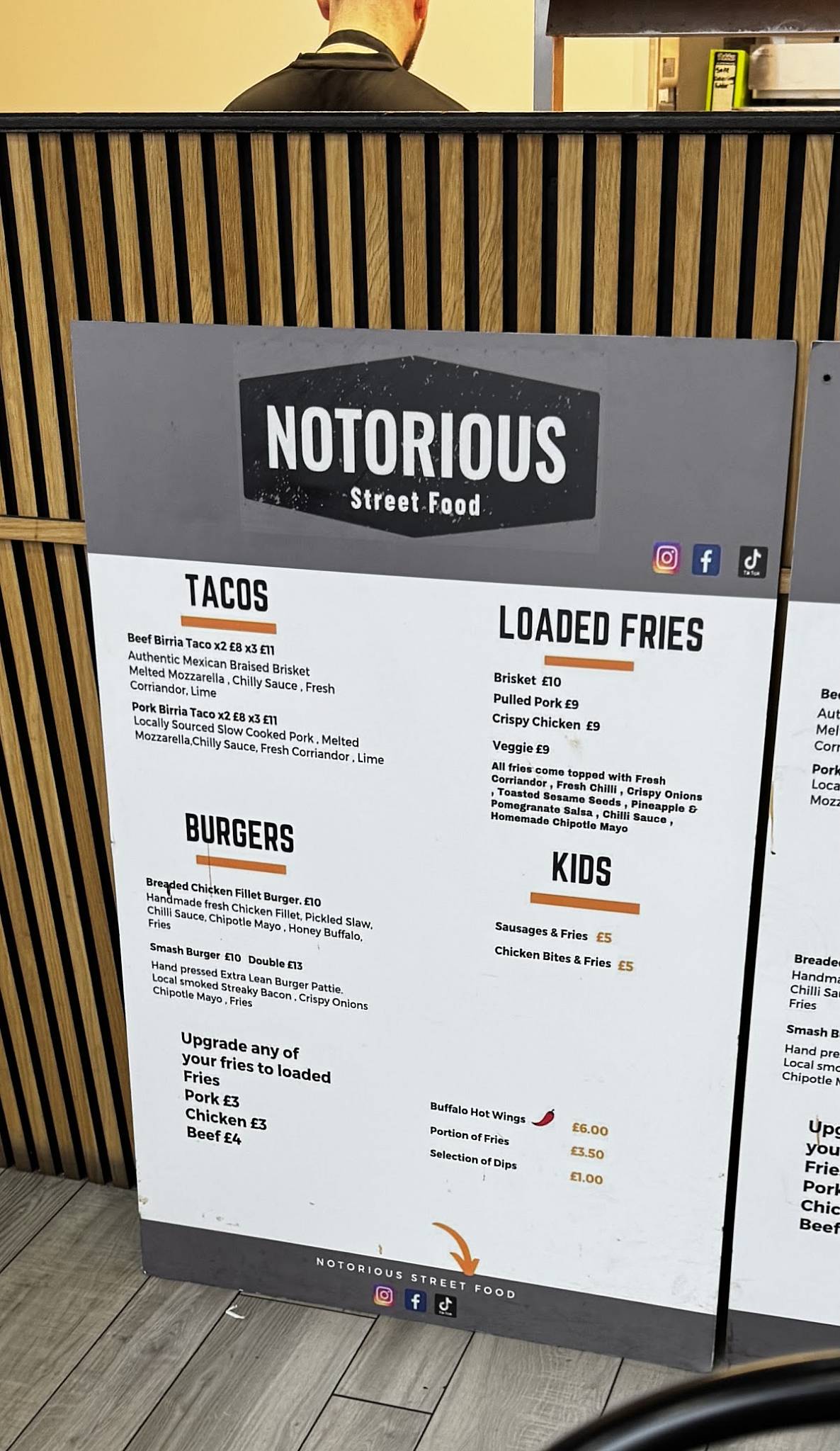 Menu at Clipper Quay Street Food Market restaurant, Londonderry