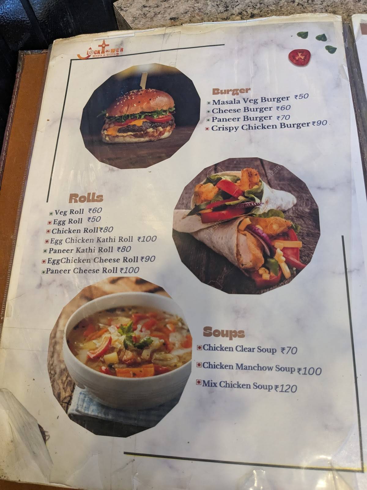 Menu at Clock Tower Cafe cum Restaurant, Karimganj