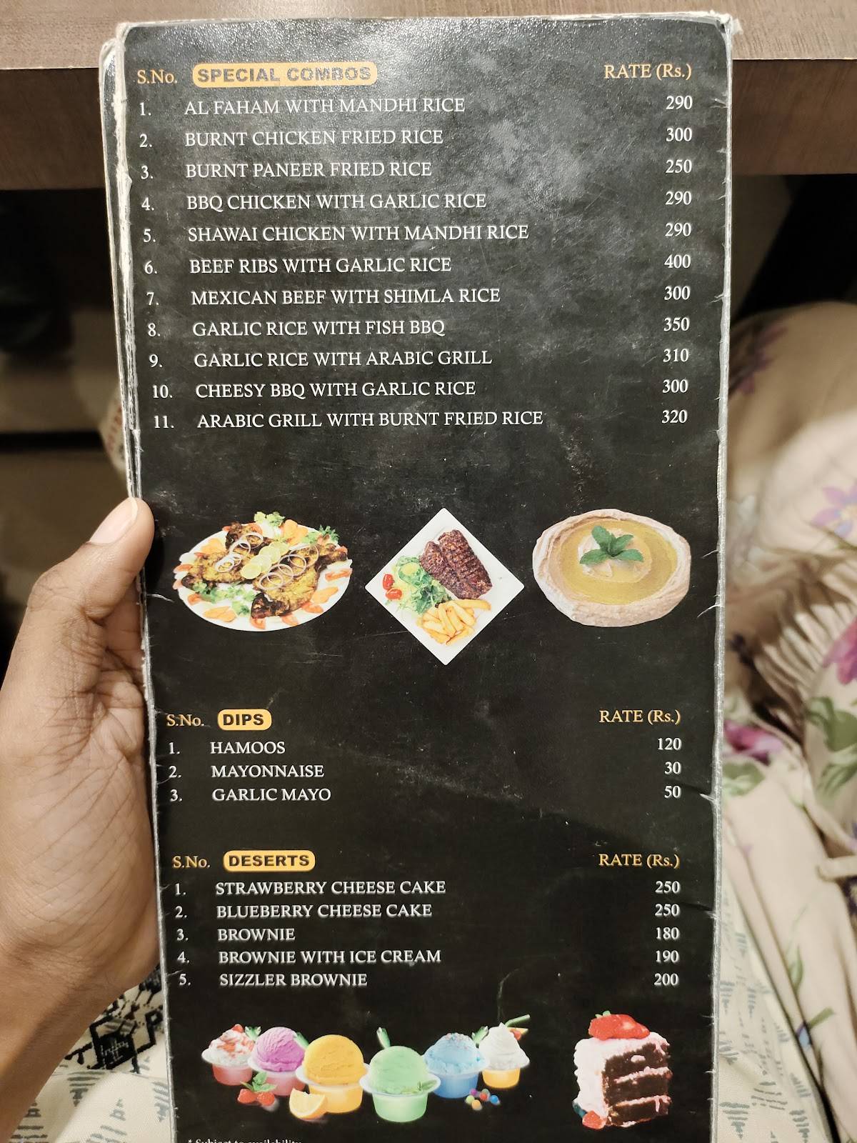 Menu at Club Bar-Be-Que Restaurant and Cafe, Changanassery