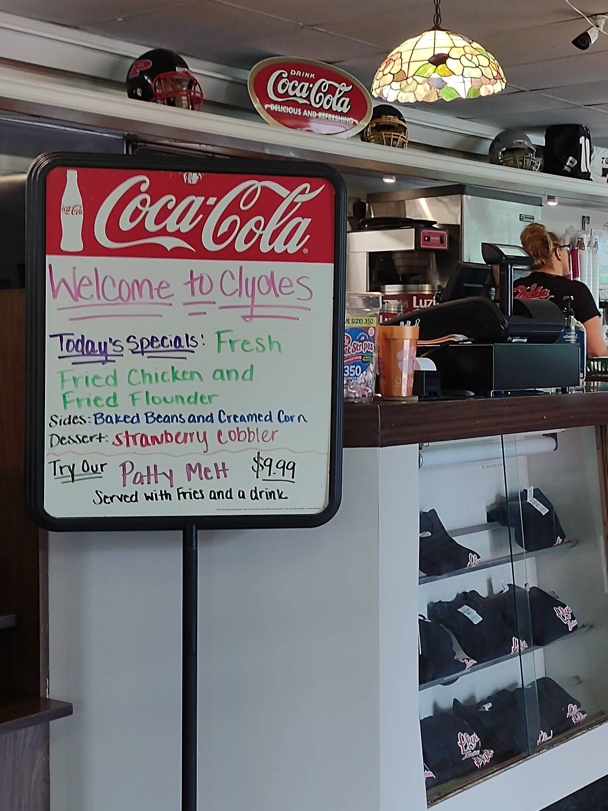 Menu at Clyde's Restaurant, Waynesville
