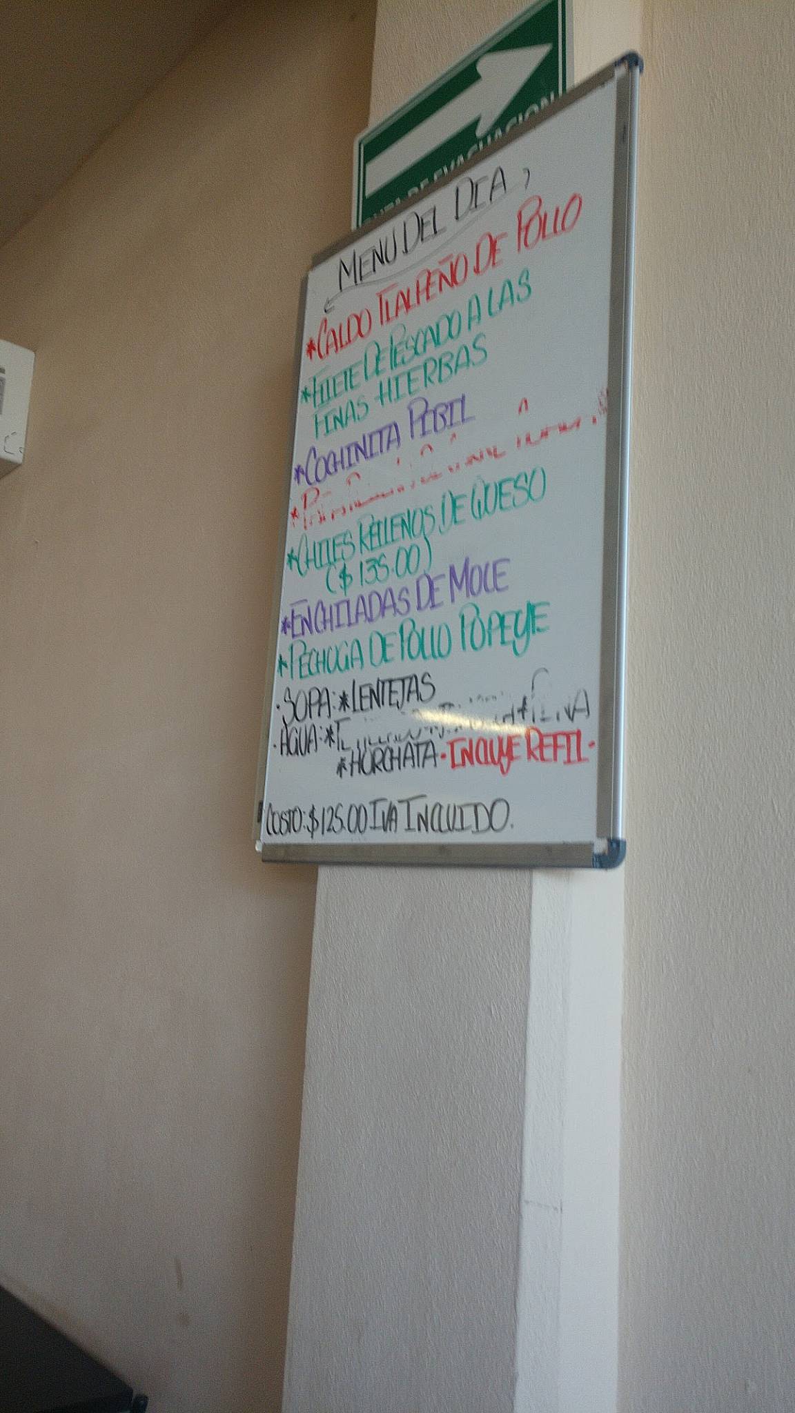Carta del restaurante Cocina Doña Niña, San José del Cabo, P.º del ...