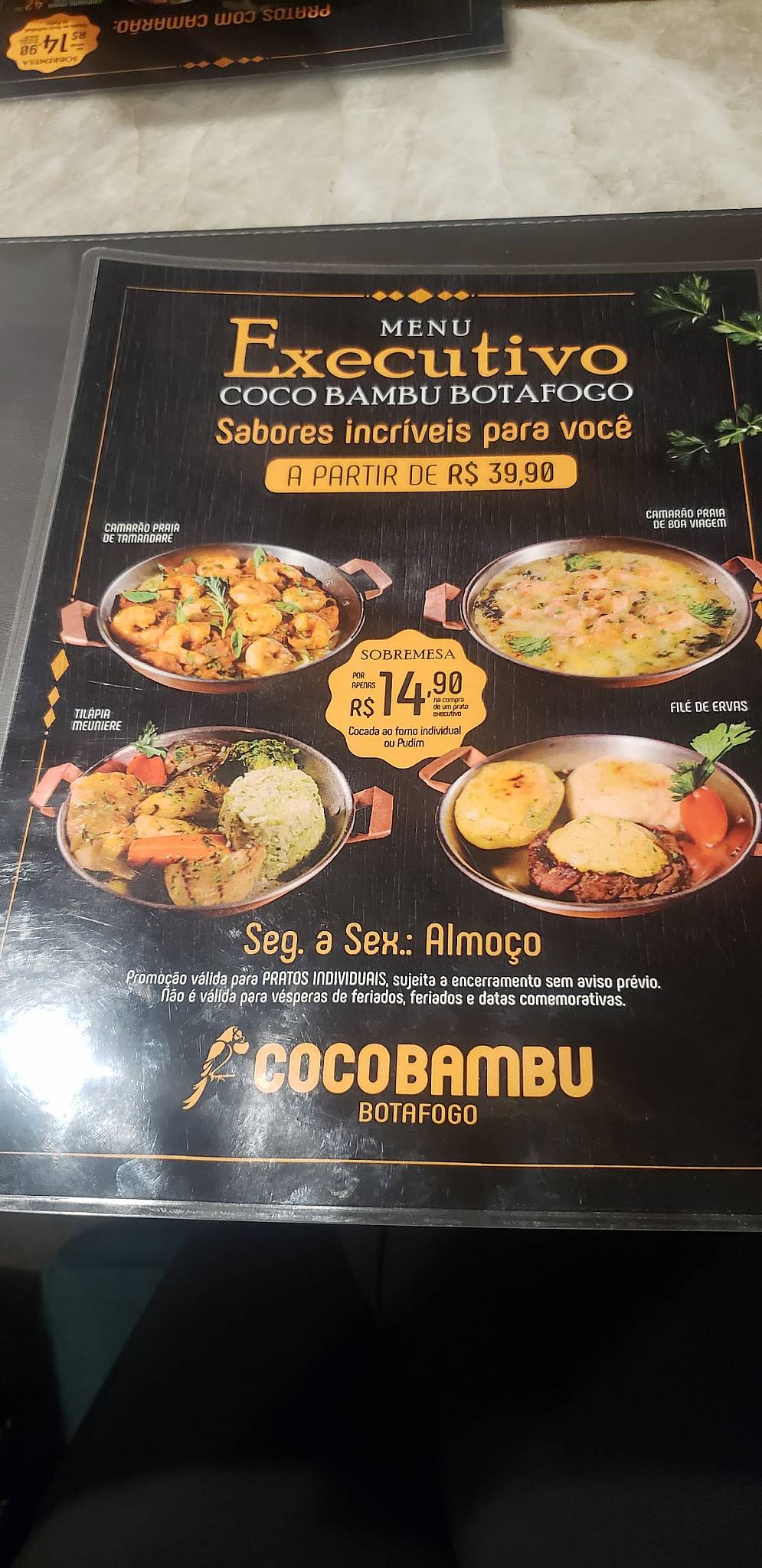 Menu em Coco Bambu Botafogo restaurante, Rio de Janeiro