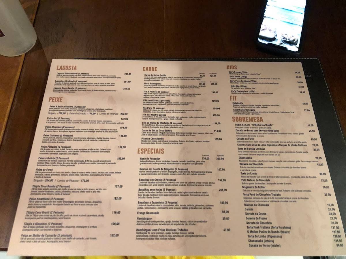 Menu em Coco Bambu Botafogo restaurante, Rio de Janeiro