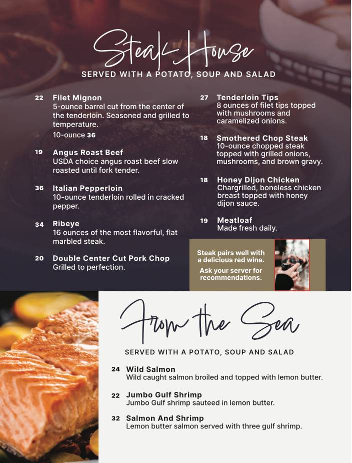 Menu at Ravanelli's Italian Steakhouse & Wine Bar, Collinsville, 26 ...
