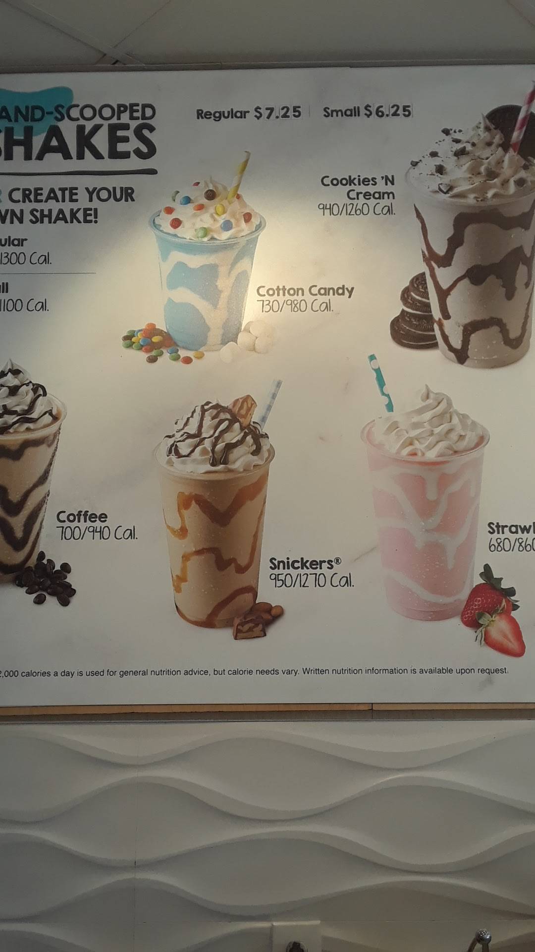 Carta del postres Marble Slab Creamery, Conroe, N Loop 336 W