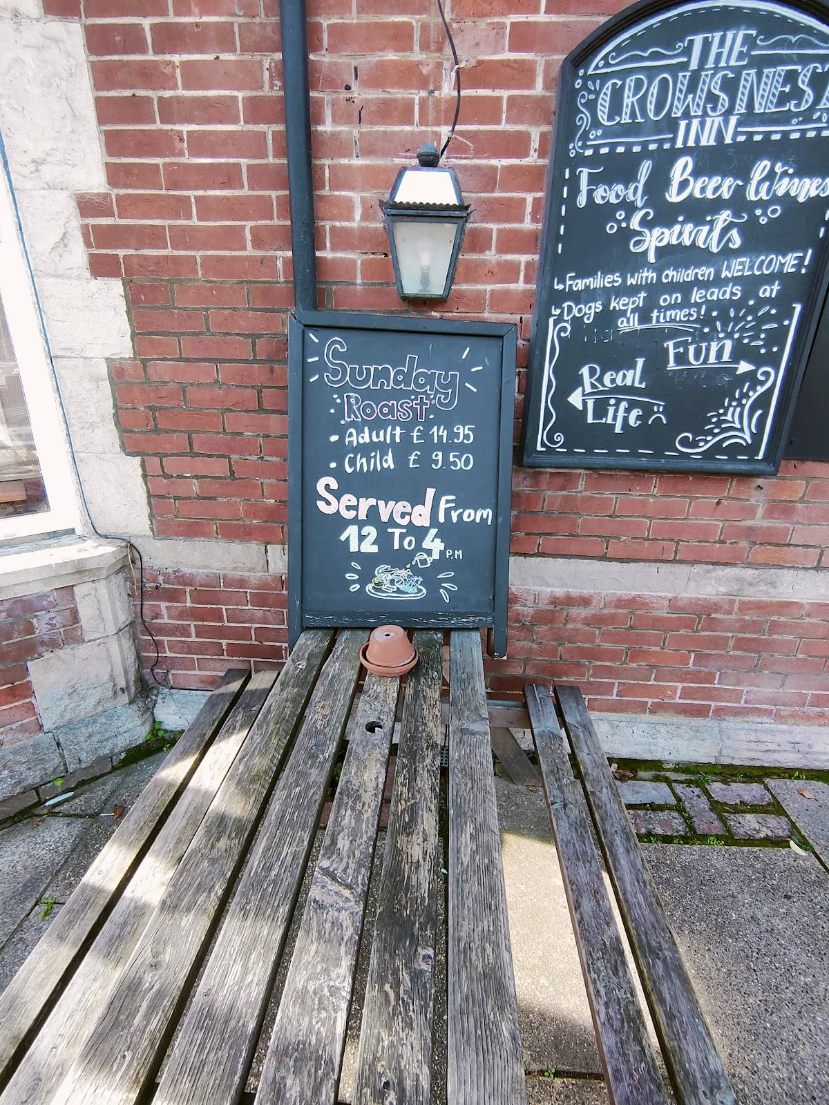 Menu at Crows Nest Inn pub & bar, Swanage