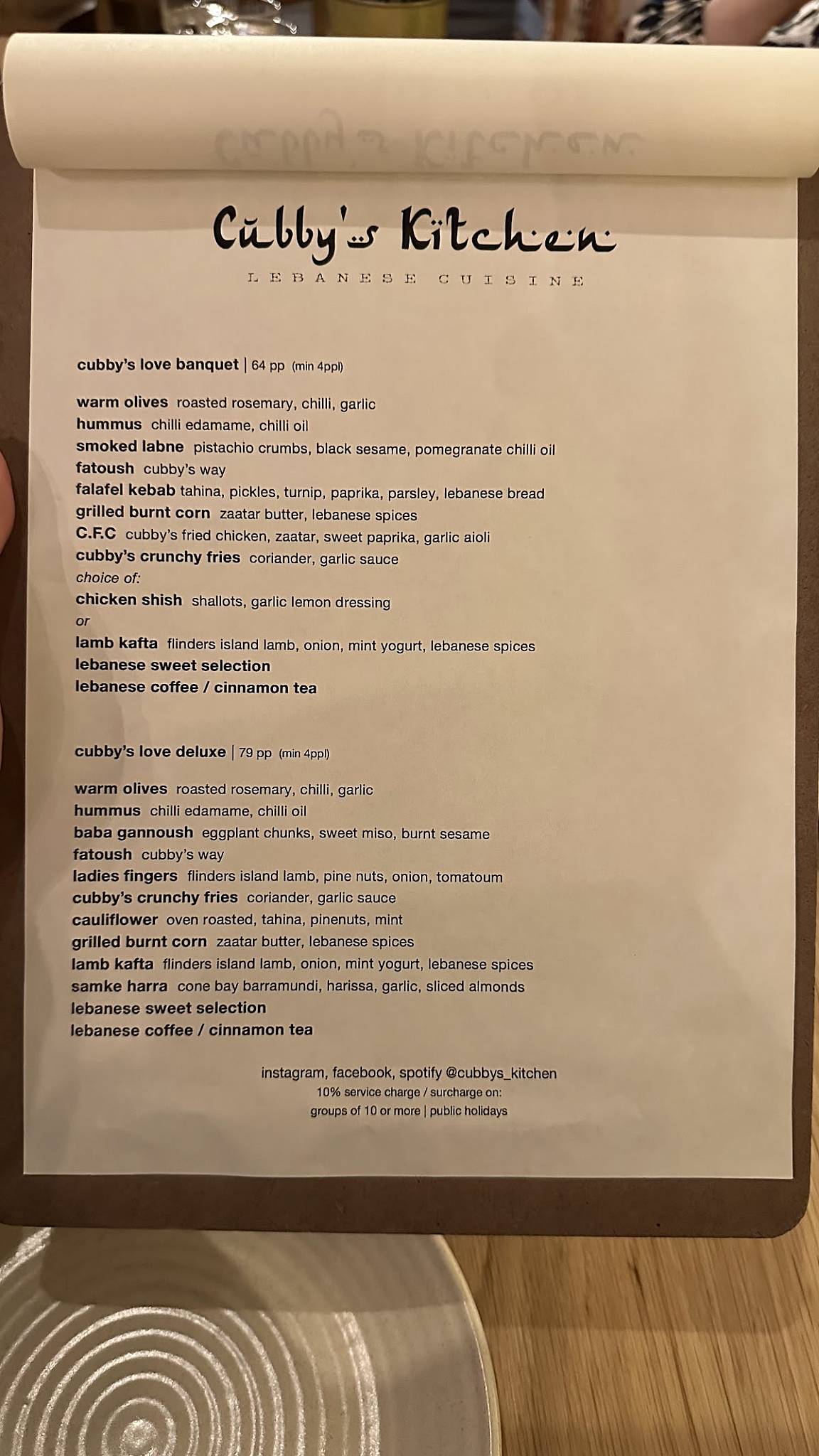 Menu at Cubby's Kitchen Sydney CBD restaurant, Sydney, Corner Young ...