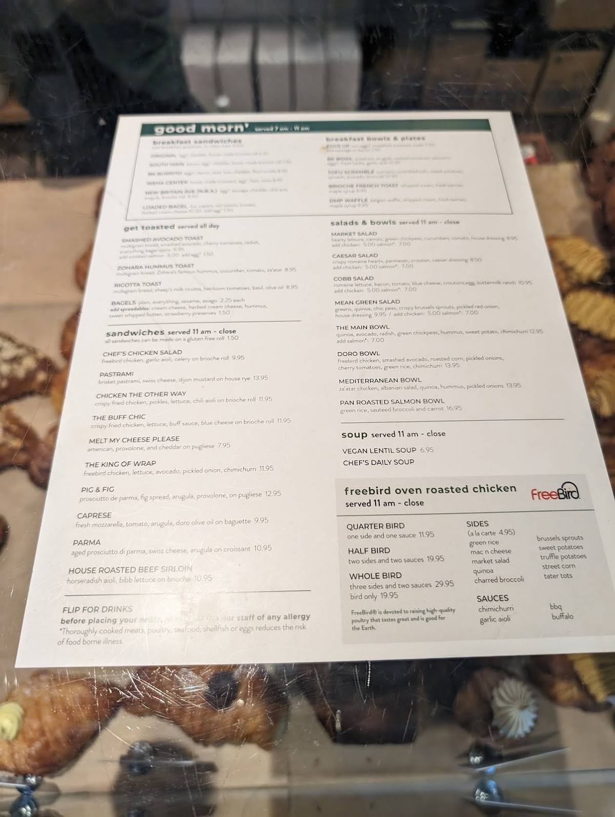 Menu at DORO Marketplace desserts, West Hartford