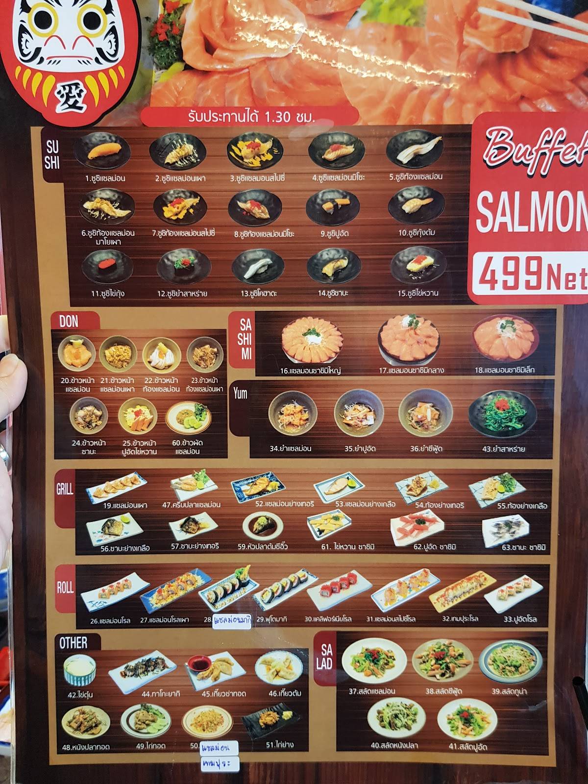 Carta del restaurante Daruma Sushi, Bang Kaeo, 940/266 Soi Udom Suk 50 ...