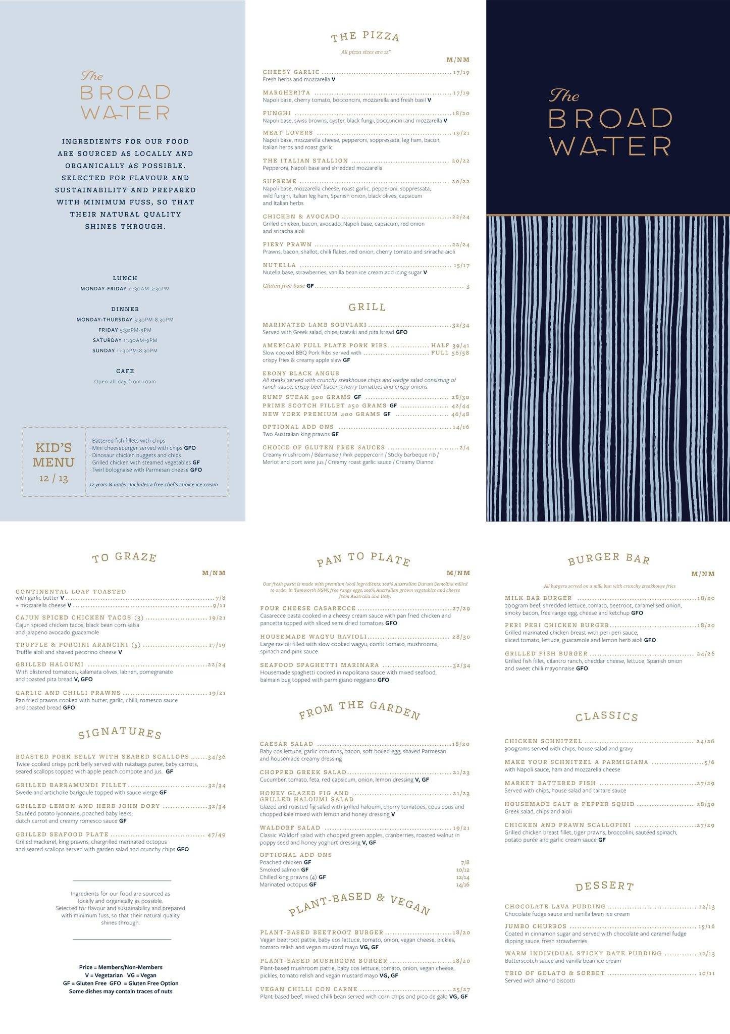 Menu at Davistown RSL Club (The Davo), Davistown