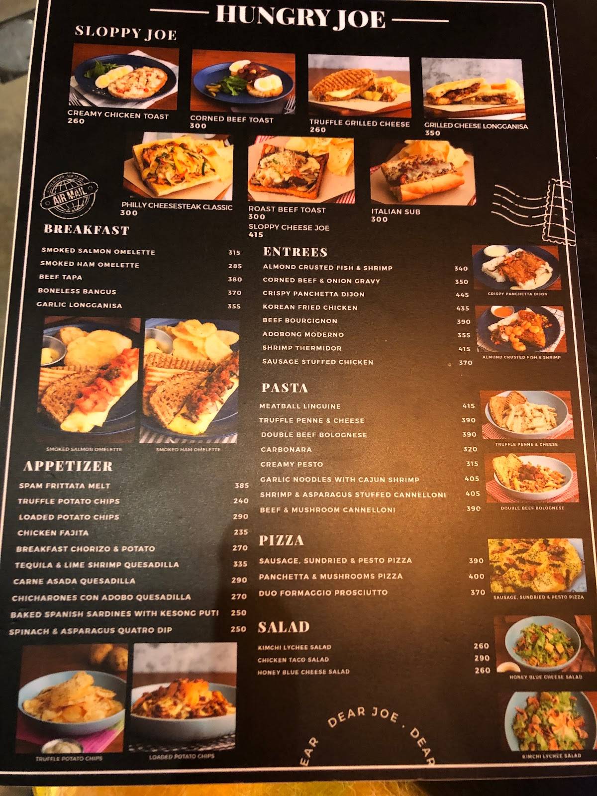 Menu at Dear Joe Coffee & Juice restaurant, Santa Rosa, Ground Level