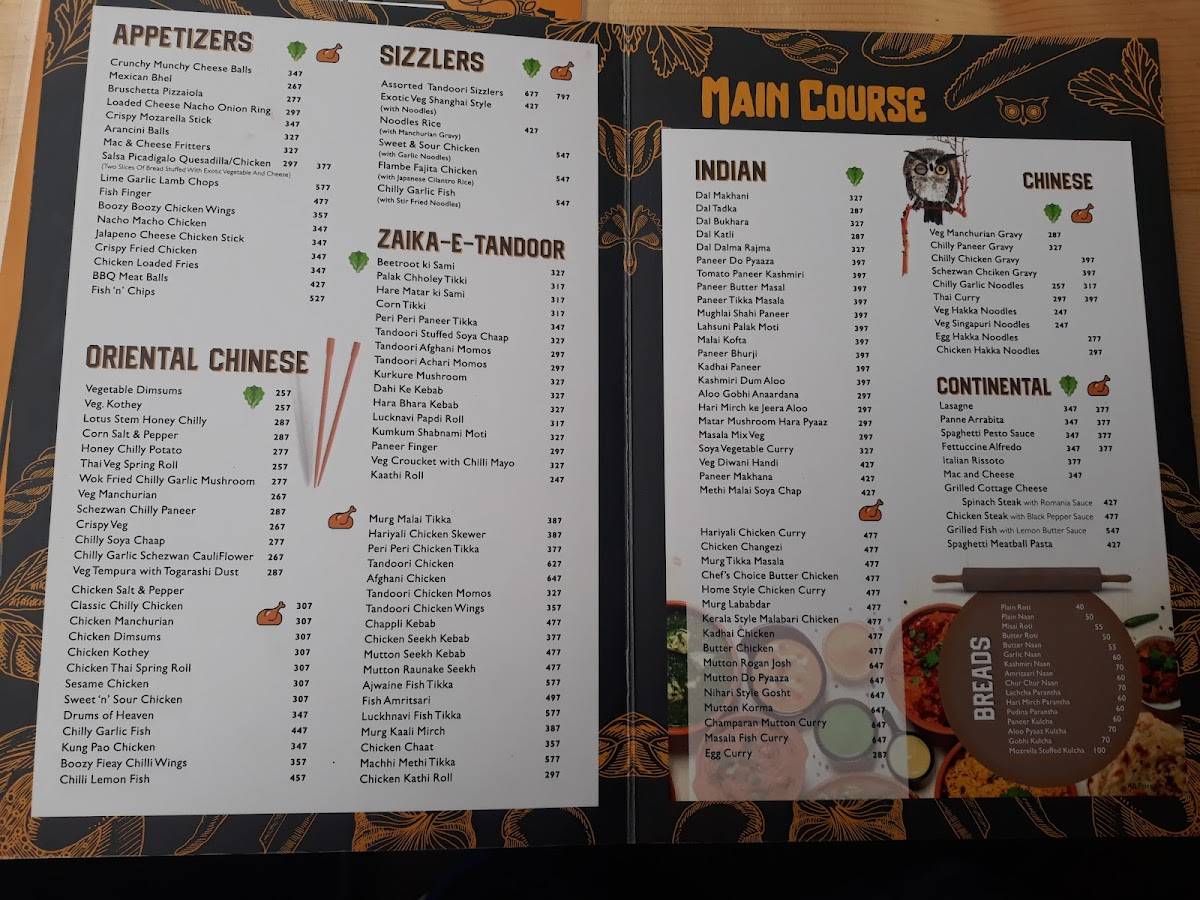 Menu at TONIC - The Open Natural Informal Cafe, Dehradun