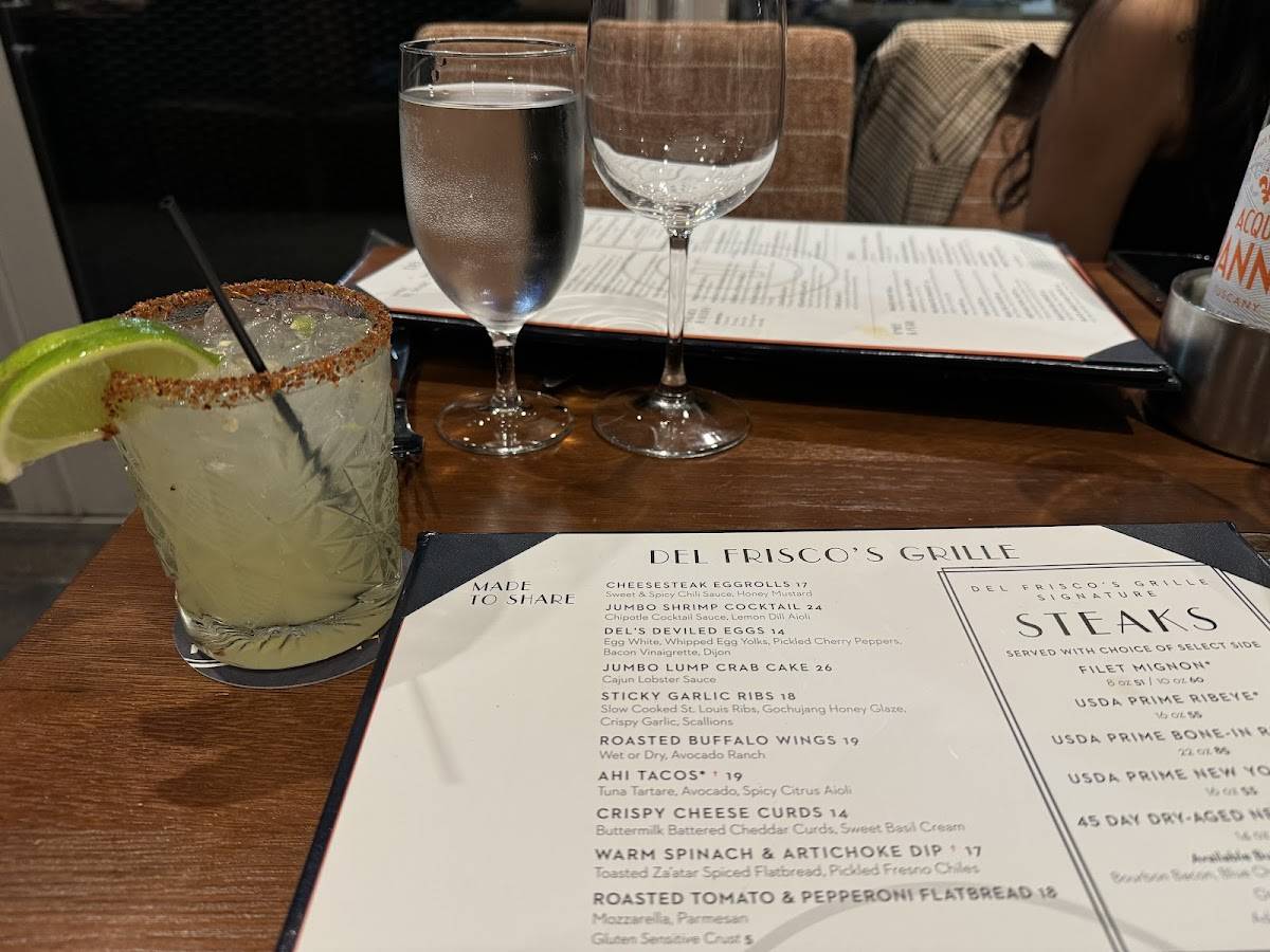 Menu at Del Frisco's Grille pub & bar, Fort Worth