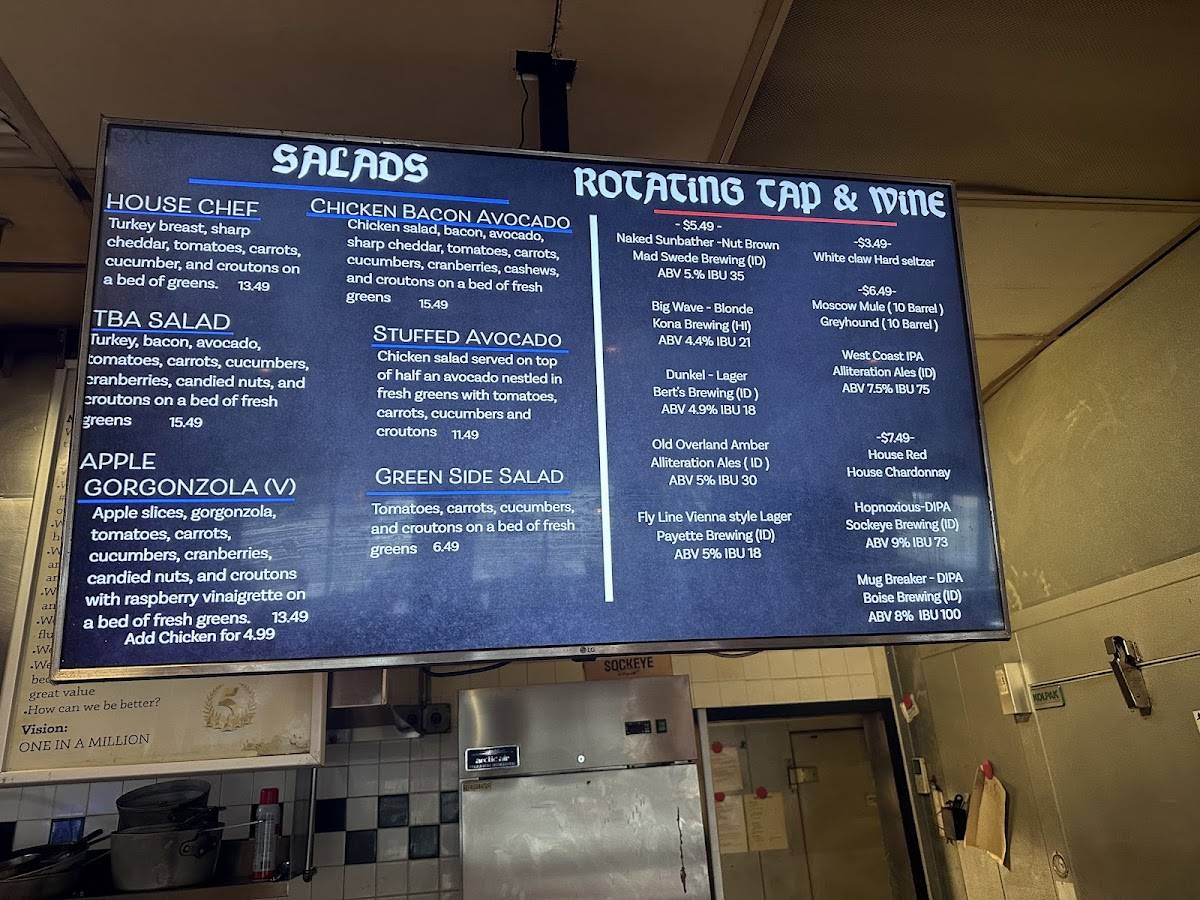 Menu at Deli George restaurant, Boise, 220 S Broadway Ave