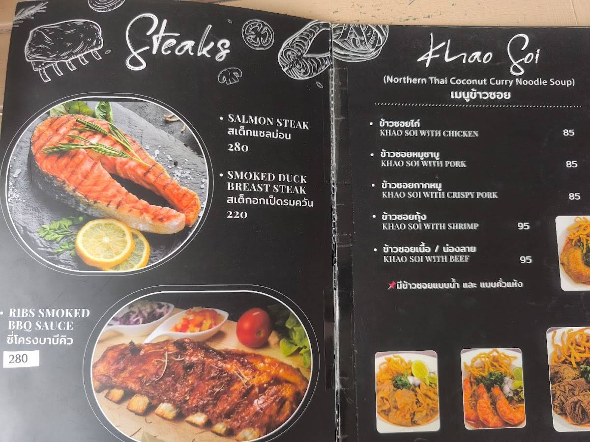 Menu at Delizia Garden restaurant, Tha Sop Sao, F55J+VJJ